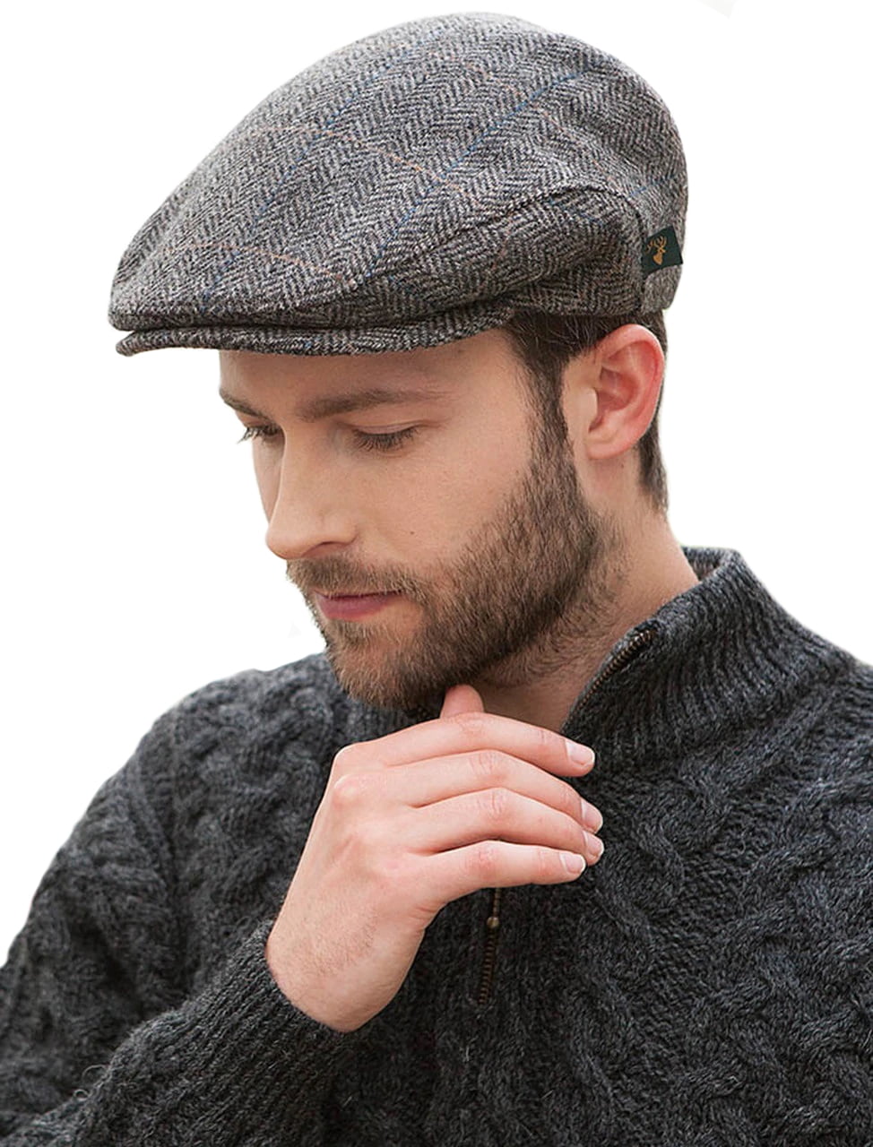 Mucros Weavers Irish Trinity Flat Cap Wool Tweed Newsboy Vintage Hat ...