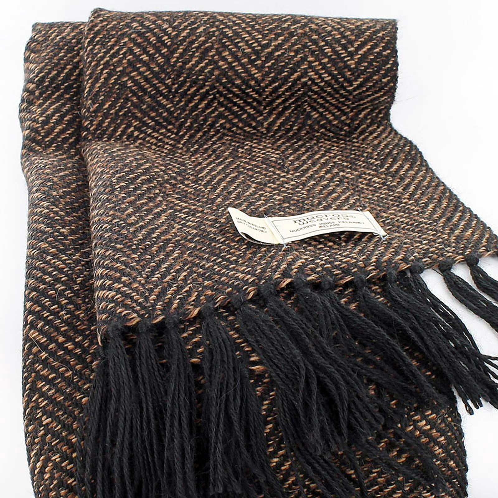 Mucros Weavers Men's 100% Alpaca Wool Scarf Made in Ireland - Walmart.com