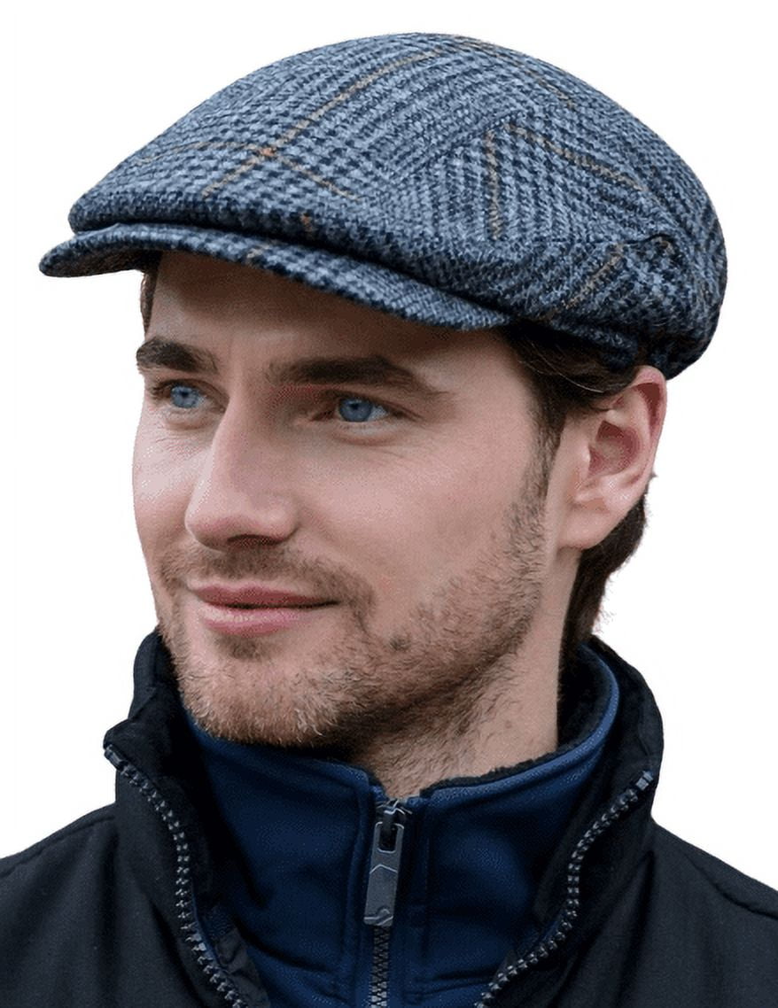 Mucros Weavers Men's 100% Wool Tweed Flat Kerry Flat Cap Made in ...