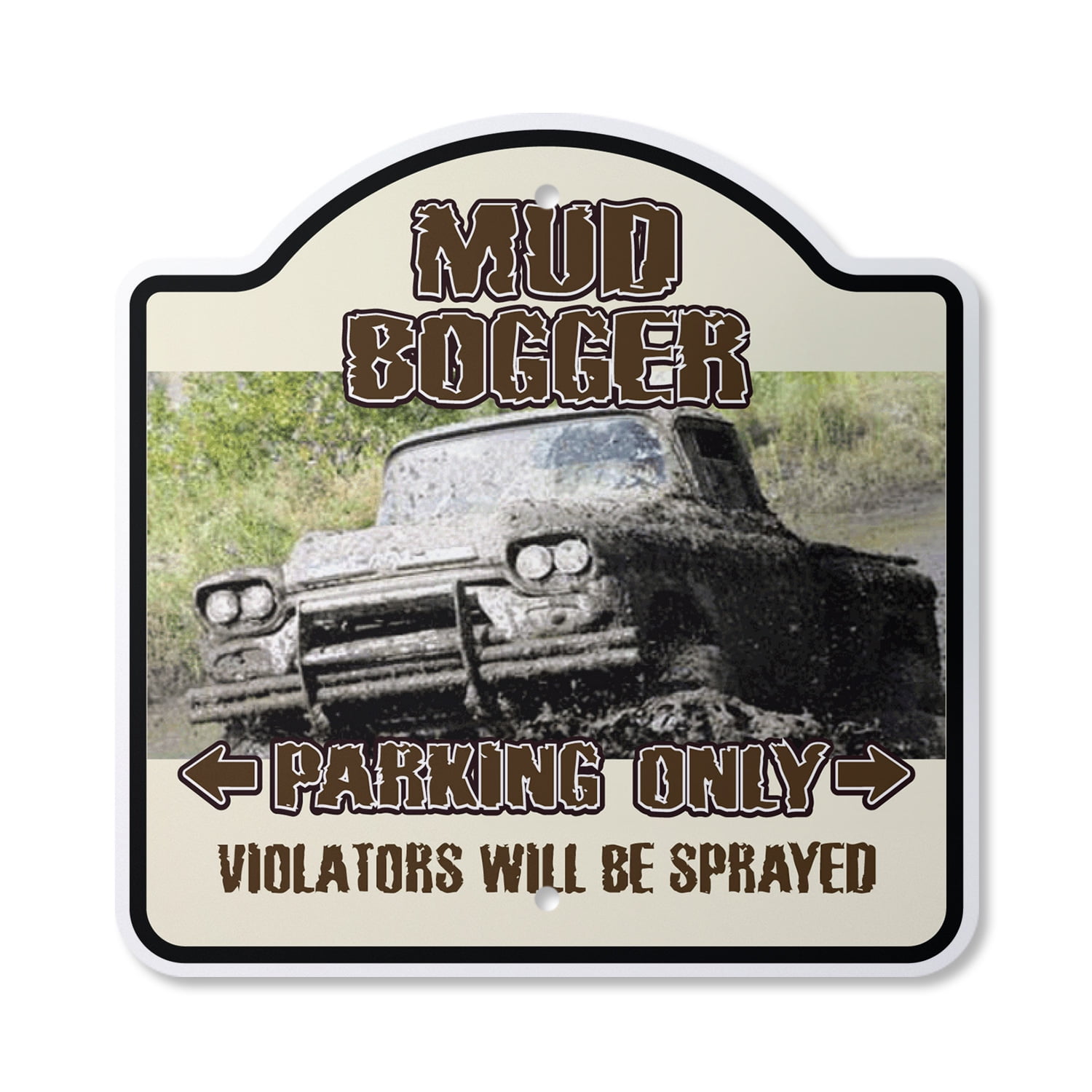 Mud Bogger 12" X 12" Sign | Indoor/Outdoor Plastic | SignMission ...