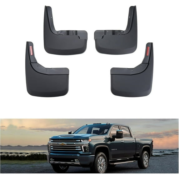 Mud Flaps for 2019-2026 Chevy Silverado 1500 (Not Fits ZR2/LT Trail ...