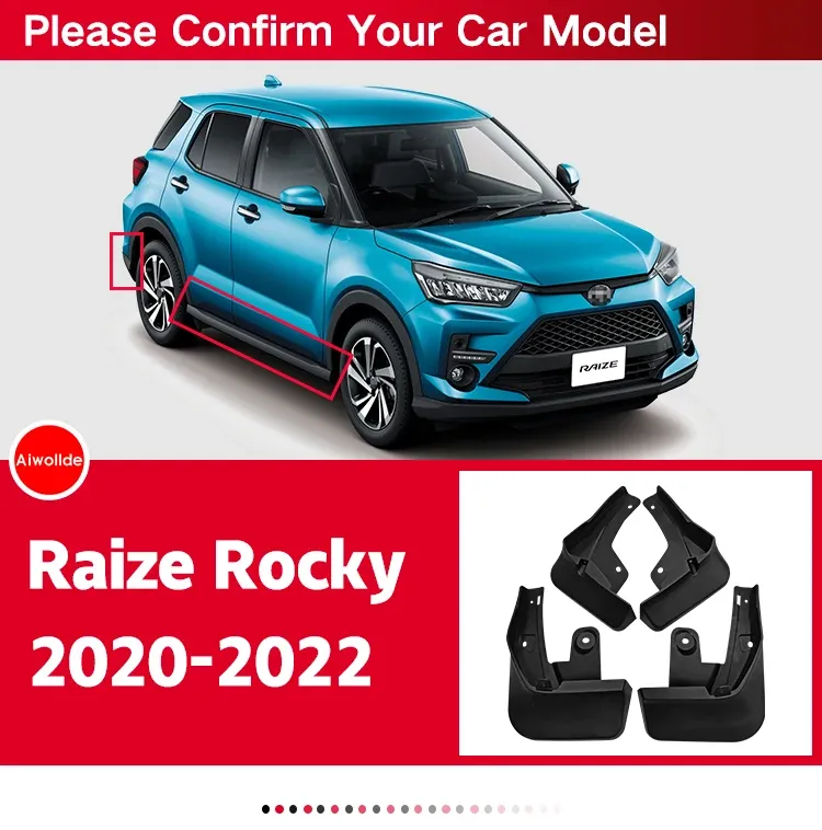 Mud Flaps For Toyota Raize Rocky GR 2020 2021 2022 Splash Guards Fender ...