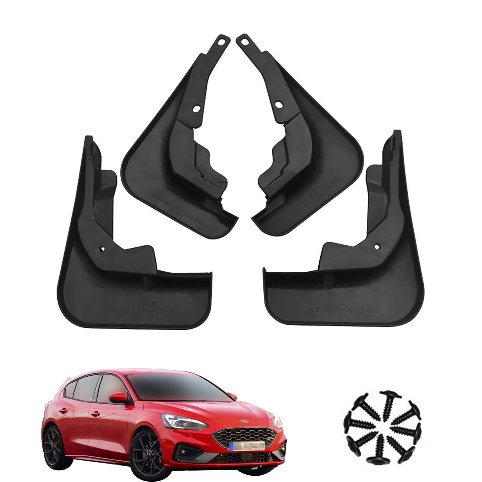 Mud Flaps Splash Guards Fit For Ford Focus ST Saloon 2018-2020, Car ...