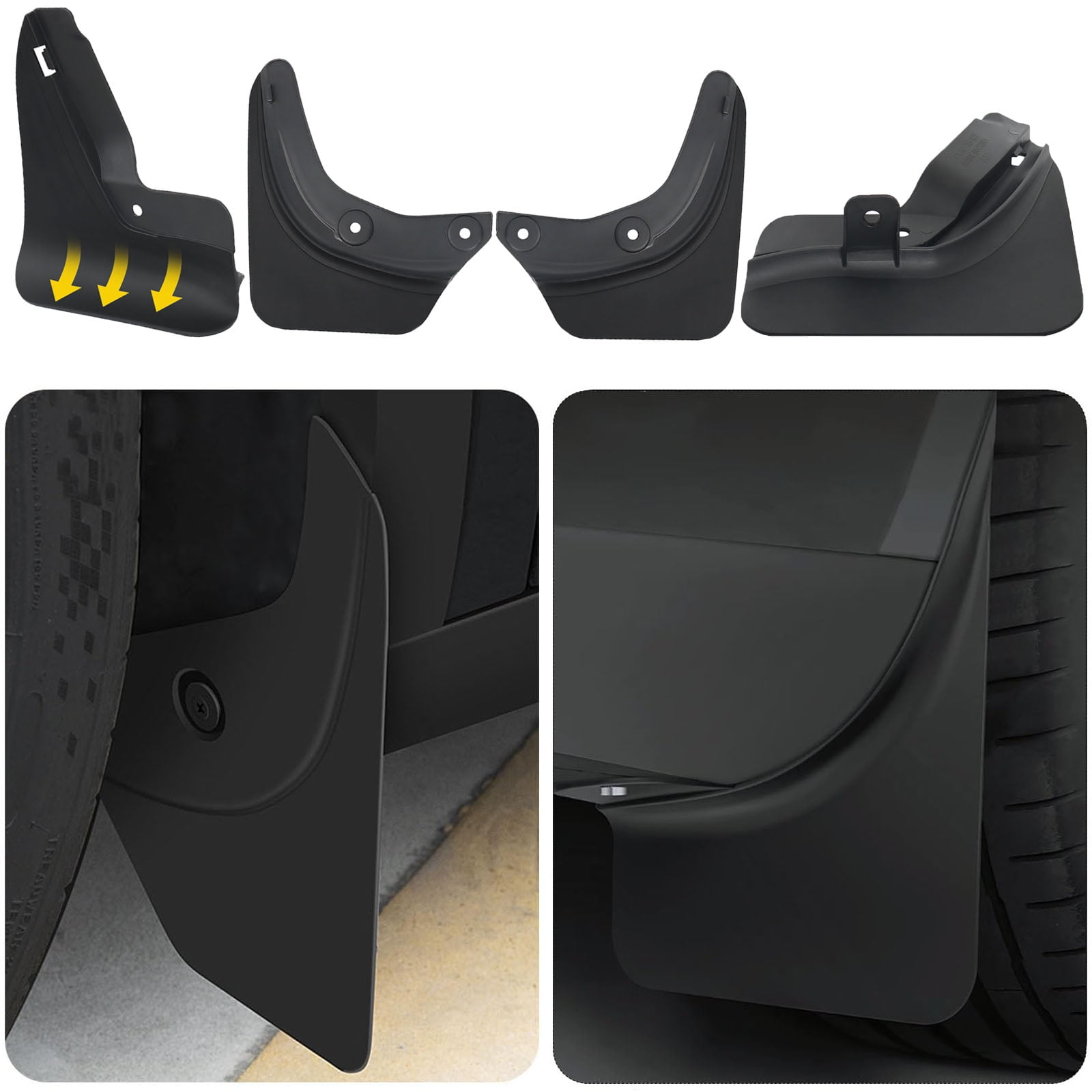 Mud Flaps for Tesla Model 3 2023 2022 2021 2020, Upgraded Flexible Mud ...