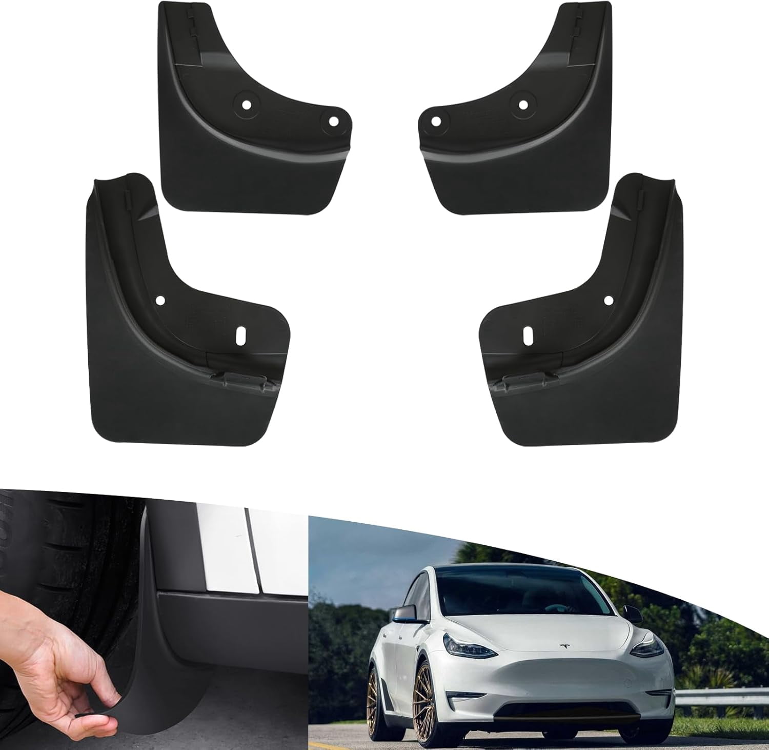 Mud Flaps for Tesla Model Y Accessories 2024 OEM Version Tire Splash ...