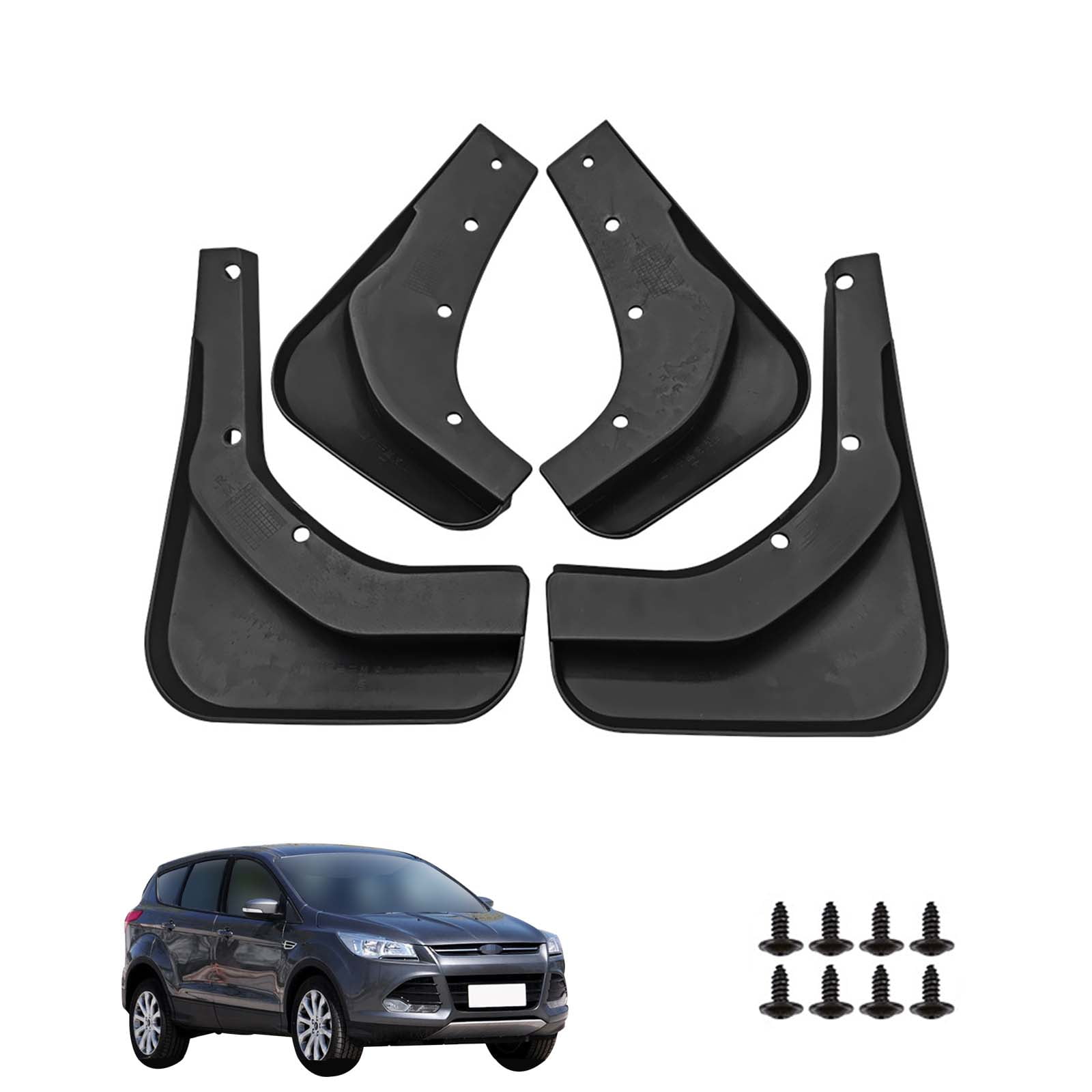 Mud Guards For Cars Fit For Ford Escape 2013-2019, Car Fenders, Front ...