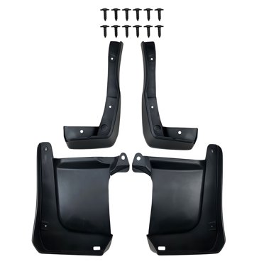 Highland 1007200 Black Heavy Duty Rubber Splash Guard - 2 Piece ...