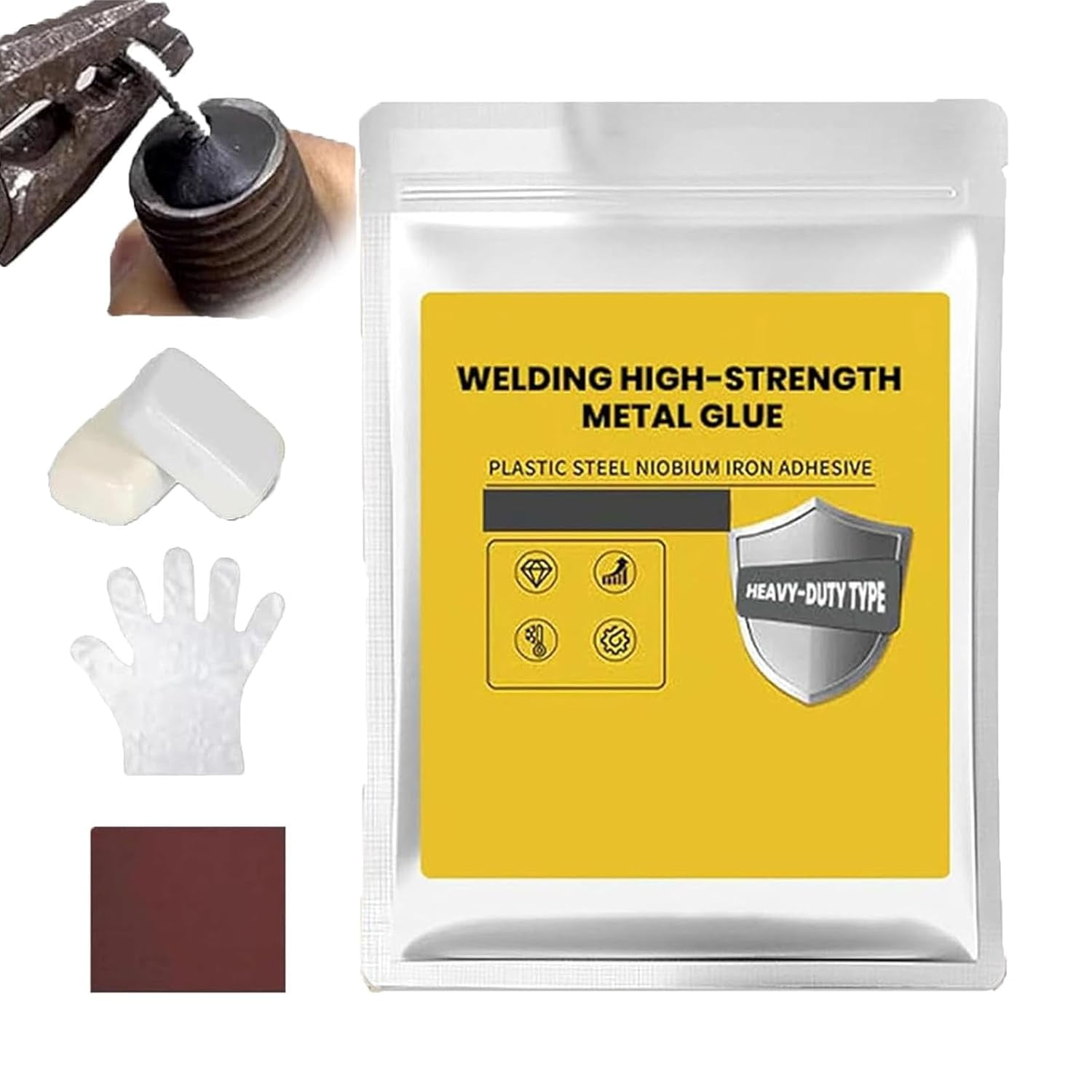 Mud Iron Glue,Welding High-Strength Metal Repair Adhesive,Super Strong ...