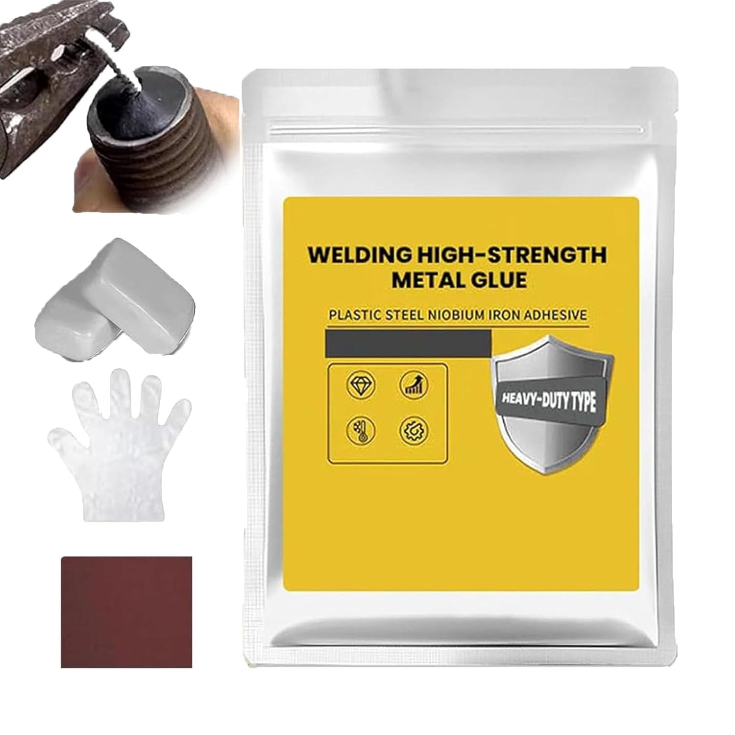 Mud Iron Glue, Welding High-Strength Metal Repair Adhesive, Waterproof ...