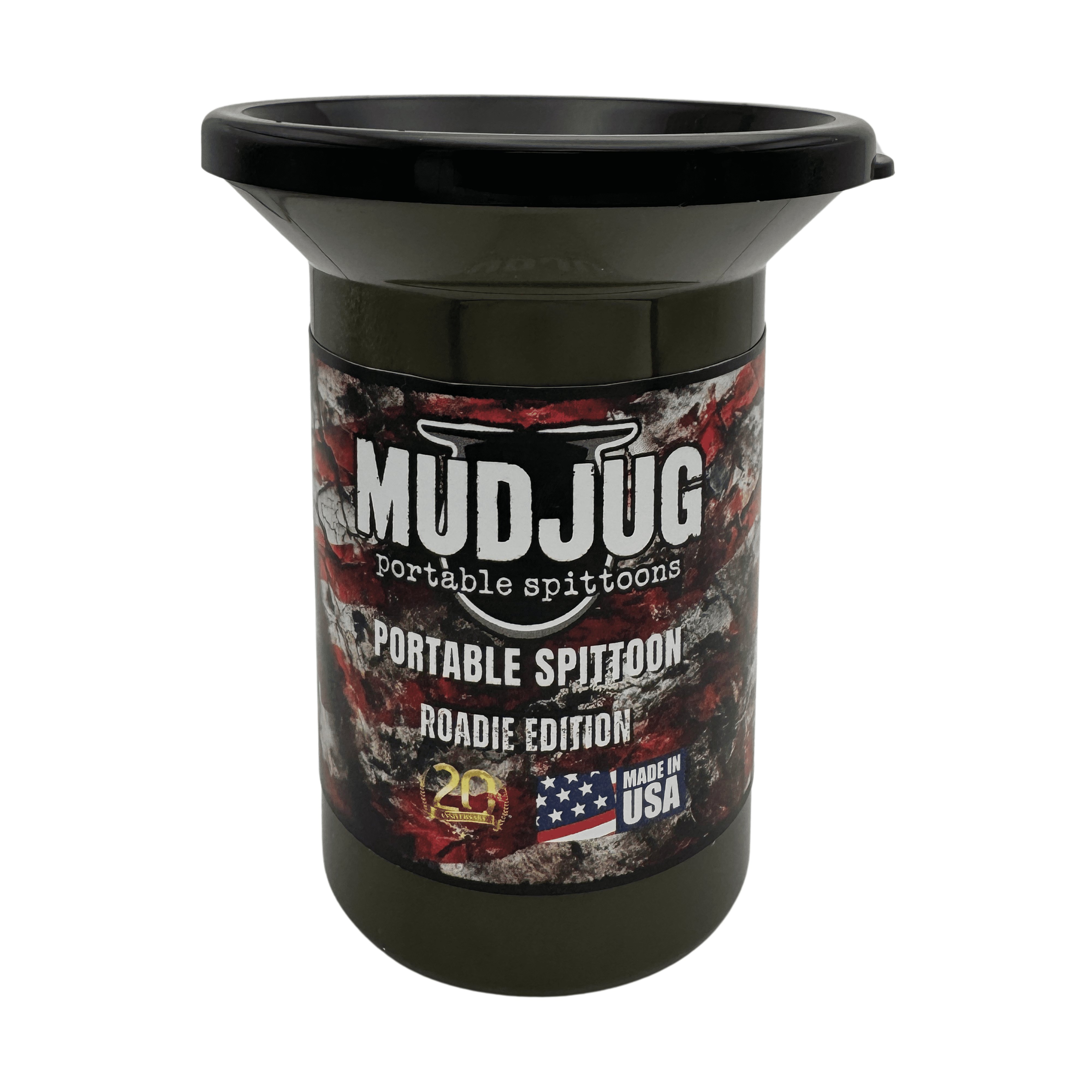 Mud Jug™ OD Green Roadie Travel Spittoon - Portable Spit Jug with Deep ...