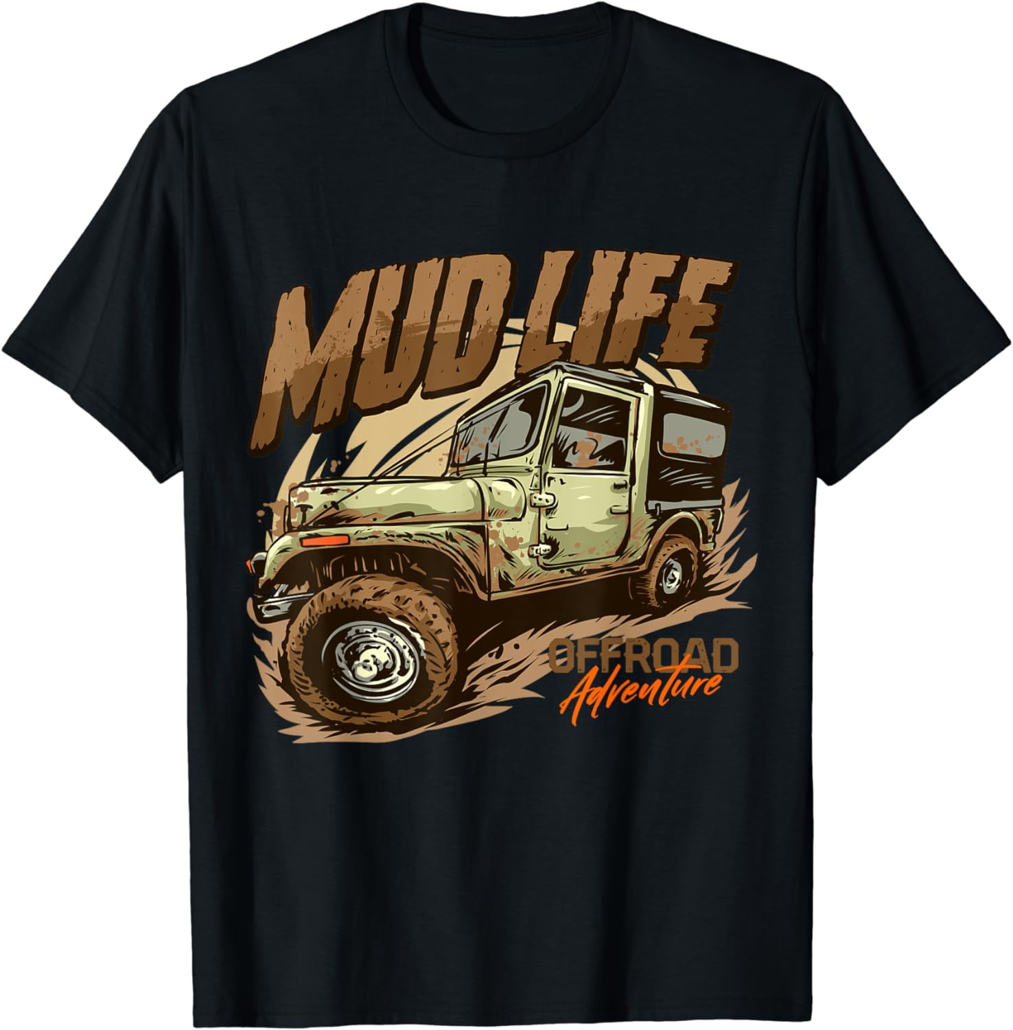 Mud Life | Off Roading Offroad 4x4 SUV T-Shirt - Walmart.com