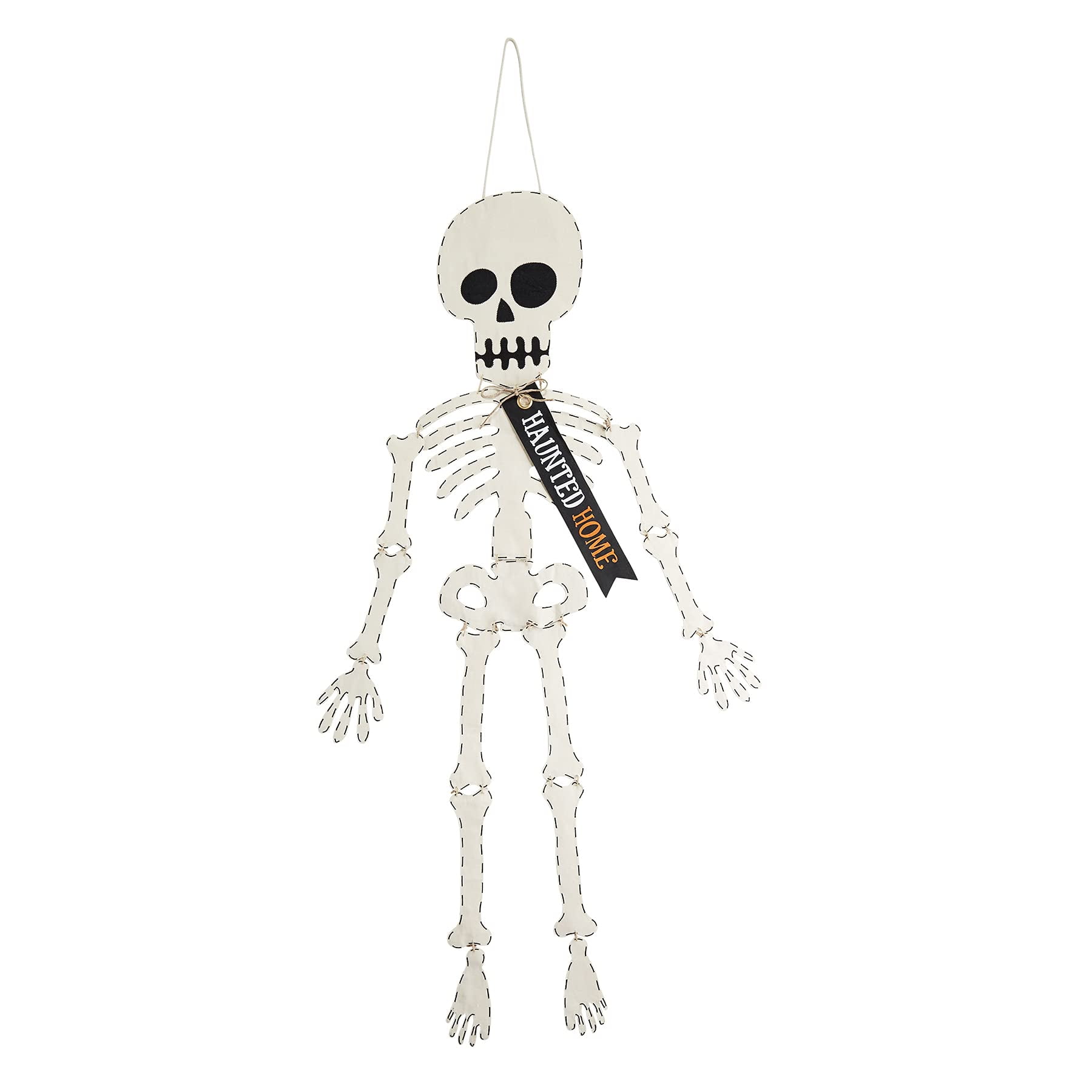 Mud Pie Canvas Skeleton Door Hanger - Walmart.com