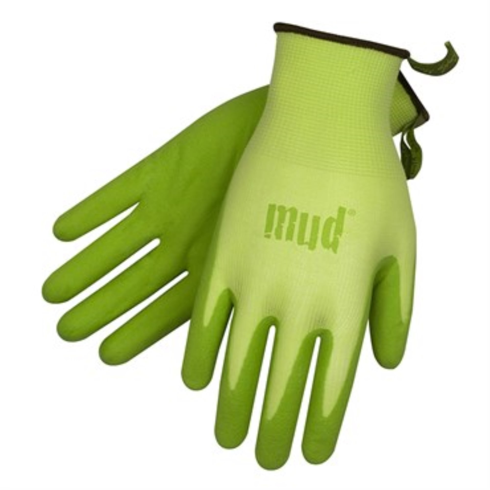 Mud Simply Mud Micro-finish Nitrile Coated Gloves, Kiwi, Large ...