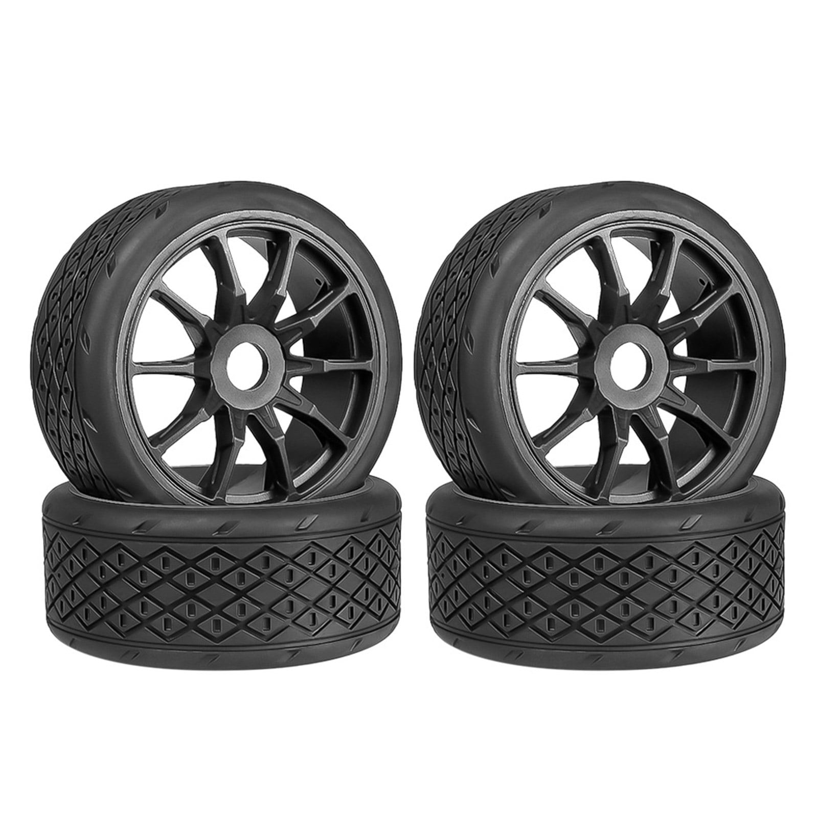 Mud Terrain Tires Beadlock Wheel Tires for 1/16 Remote Control Crawlers ...