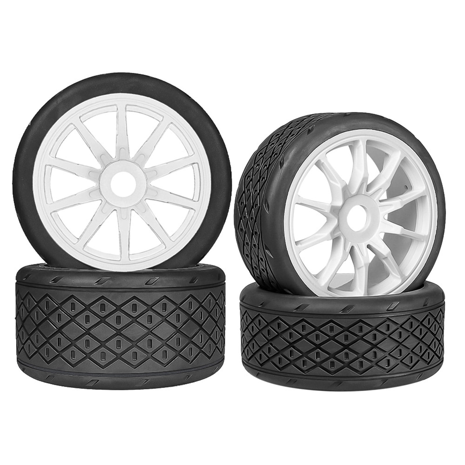 Mud Terrain Tires Beadlock Wheel Tires for 1/16 Remote Control Crawlers ...