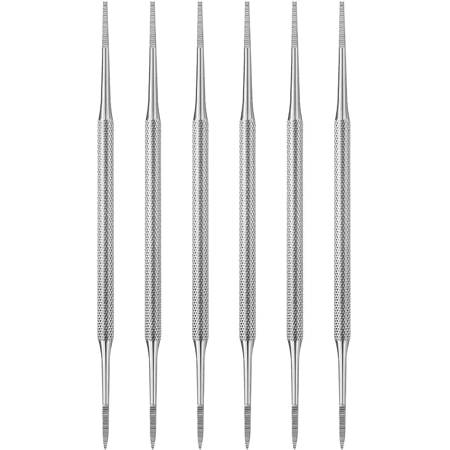Mudder 6 Pack Ingrown Toenail Files Double Sided Toenail Lifters One ...