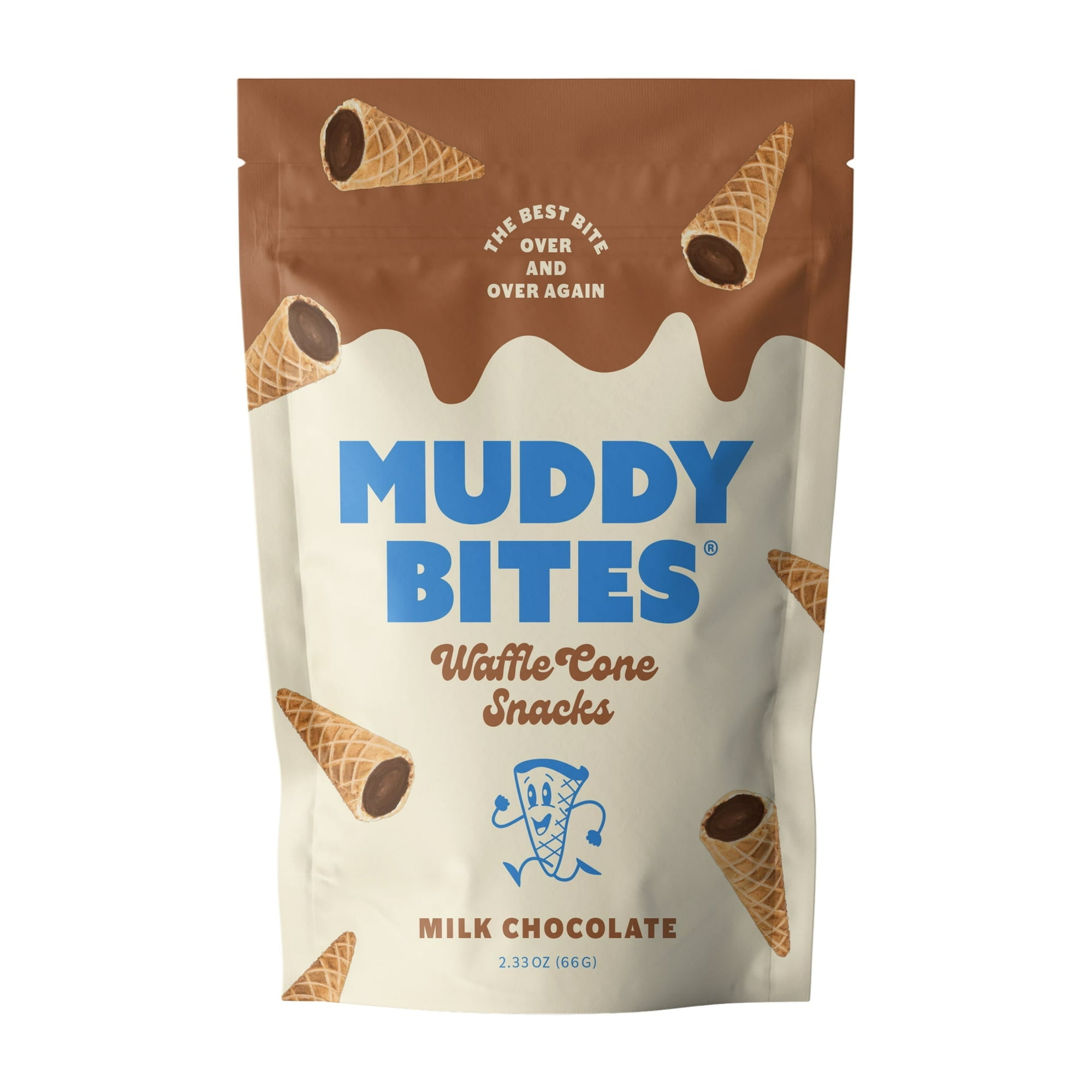 Muddy Bites Milk Chocolate Waffle Cone Snacks, 2.33 oz 1pack - Walmart.com