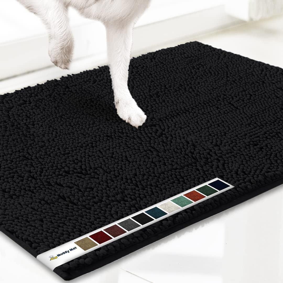 "Muddy Mat, Highly Absorbent Chenille Door Mat, Washable Rug for Indoor ...