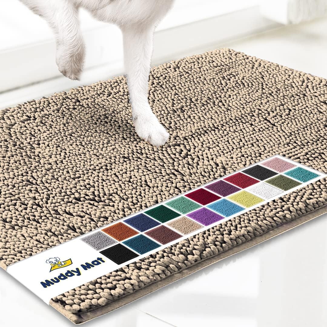 Muddy Mat® AS-SEEN-ON-TV Highly Absorbent Microfiber Door Mat and Pet ...