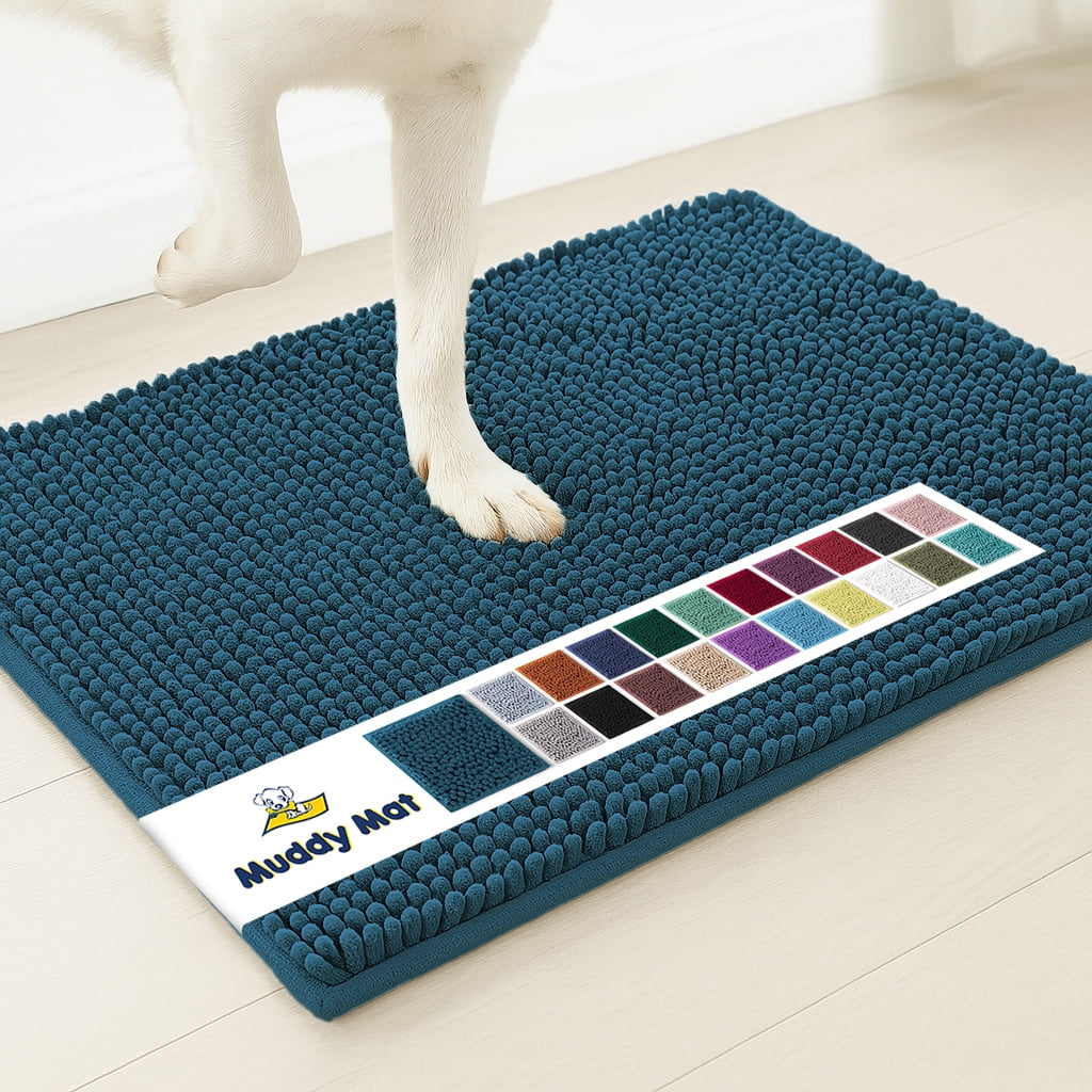 "Muddy Mat® Highly Absorbent Microfiber Mat, Non-Slip for Home Indoor Doorway, XL 59""X35 ...