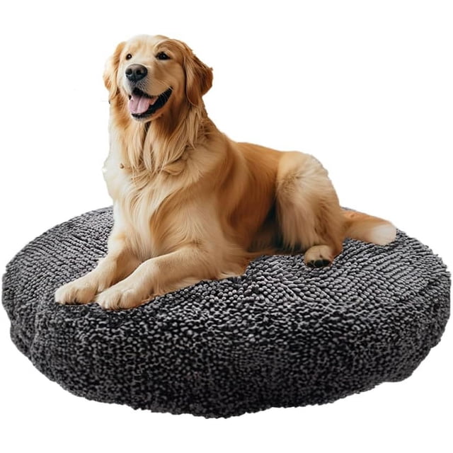 Muddy Mat® Cloud K-9 Bed for Dogs & Cats, Soft & Relaxing Round Dog Bed ...