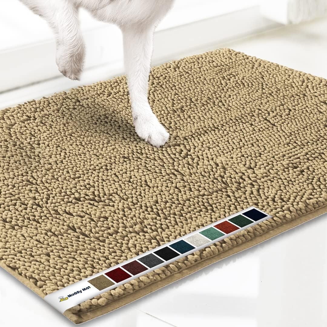 "Muddy Mat Highly Absorbent Microfiber Pet Rug, Non Slip, Washable Soft ...