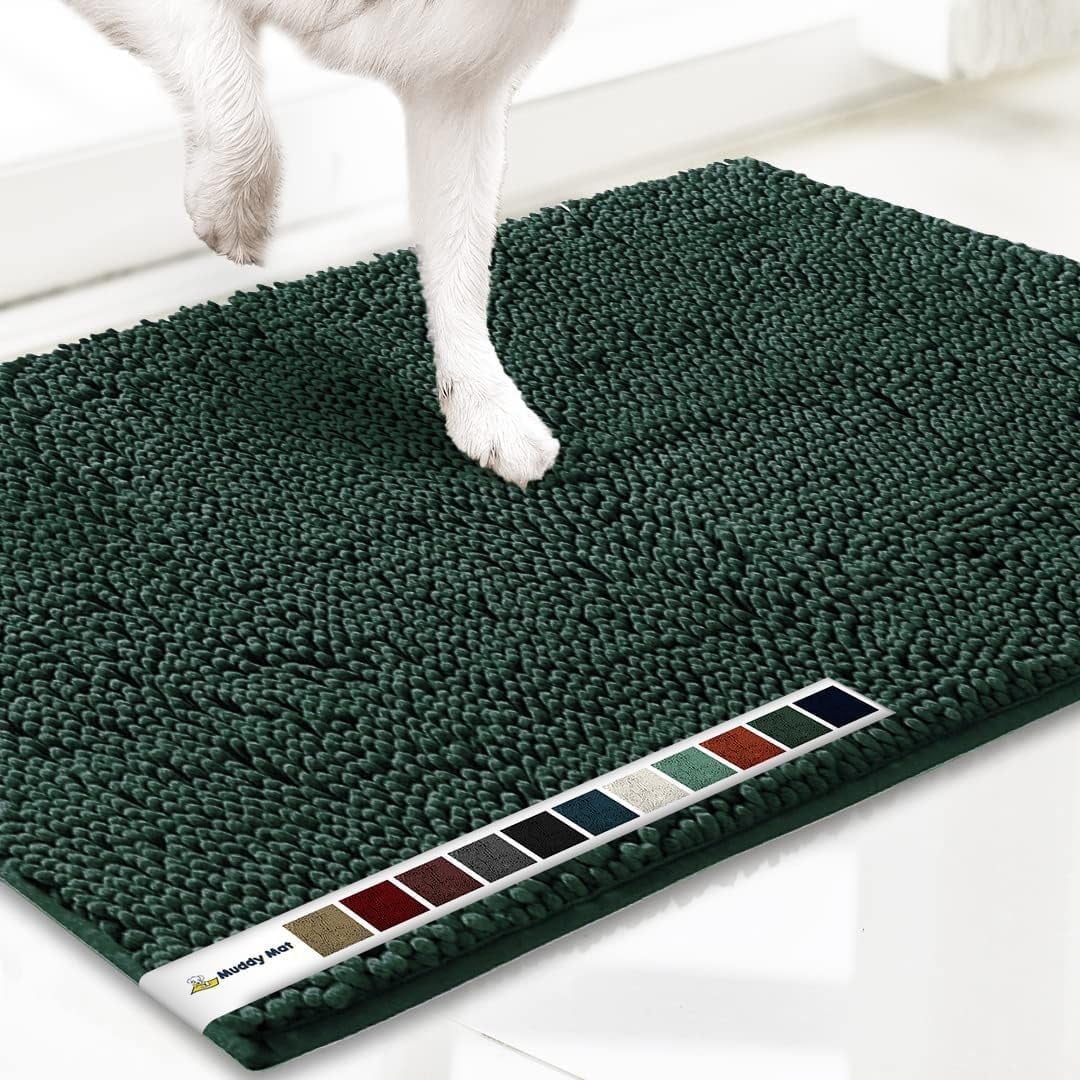 Muddy Mat® AS-SEEN-ON-TV Highly Absorbent Microfiber Dog Door Mat and ...