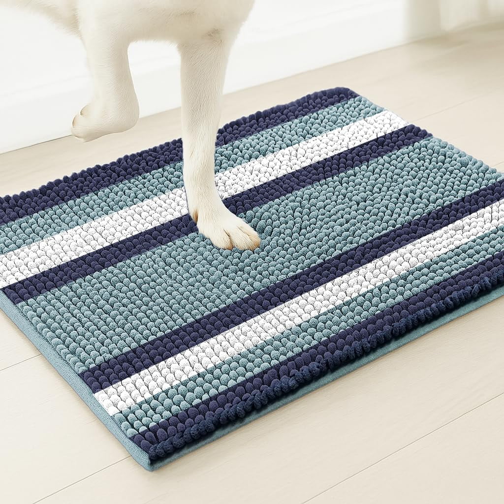 Muddy Mat® Super Absorbent Chenille Dog Door Mat for Muddy Paws – Non ...