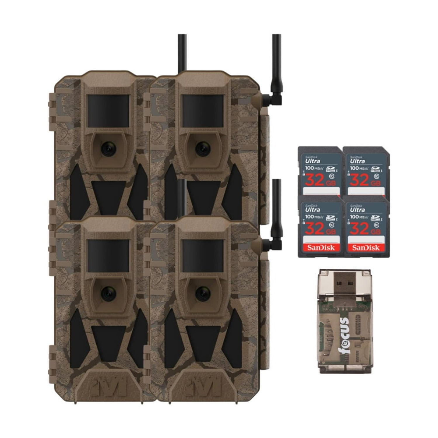 Muddy Matrix 2.0 Power Pack 36MP Cellular Trail Camera Bundle with 32 ...