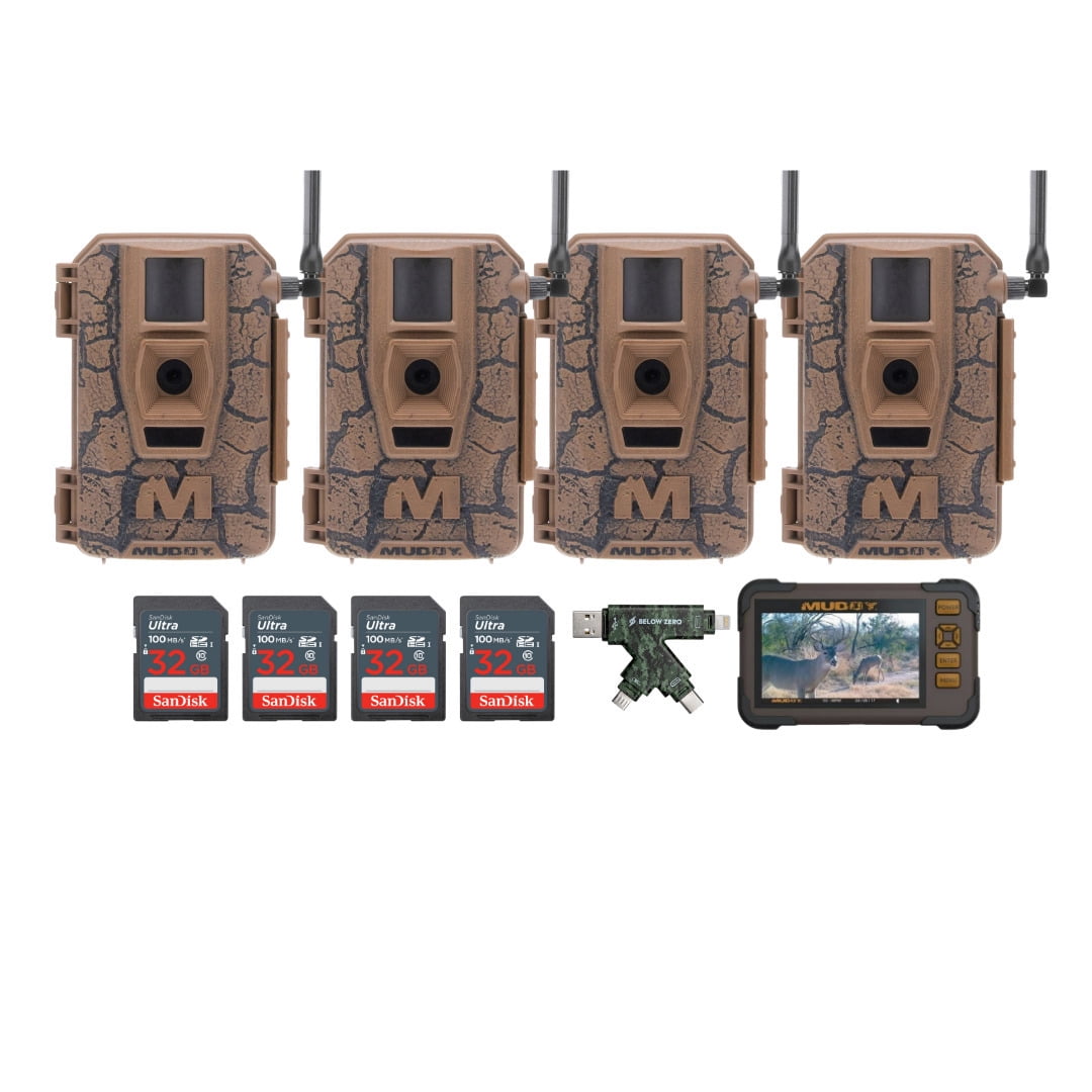 Muddy Mitigator Cellular 24MP Imaging Trail Camera with 80 Feet ...