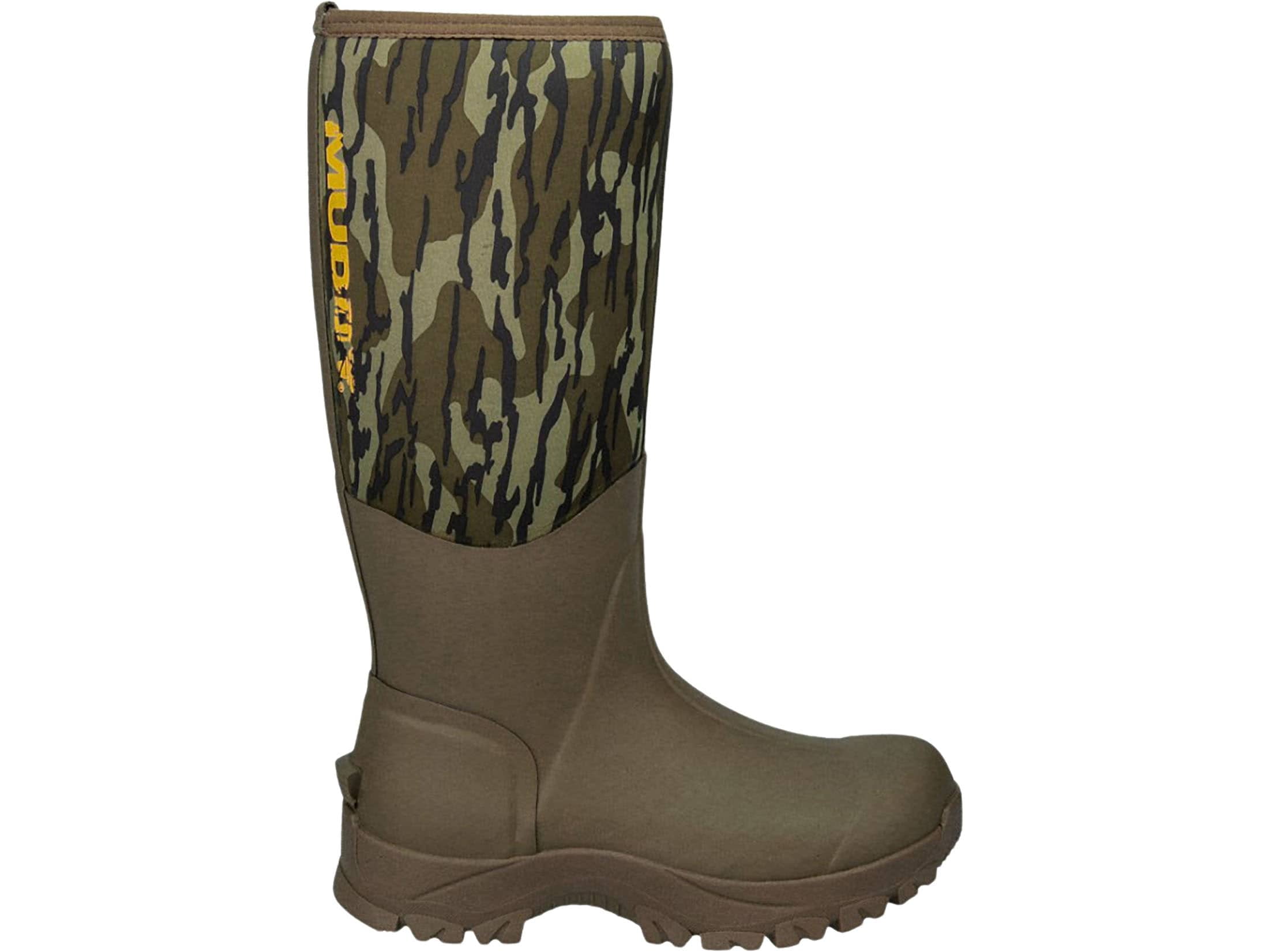 Muddy Outdoors Men's MTX 17" Rubber Boots Mossy Oak Bottomland 8 D ...