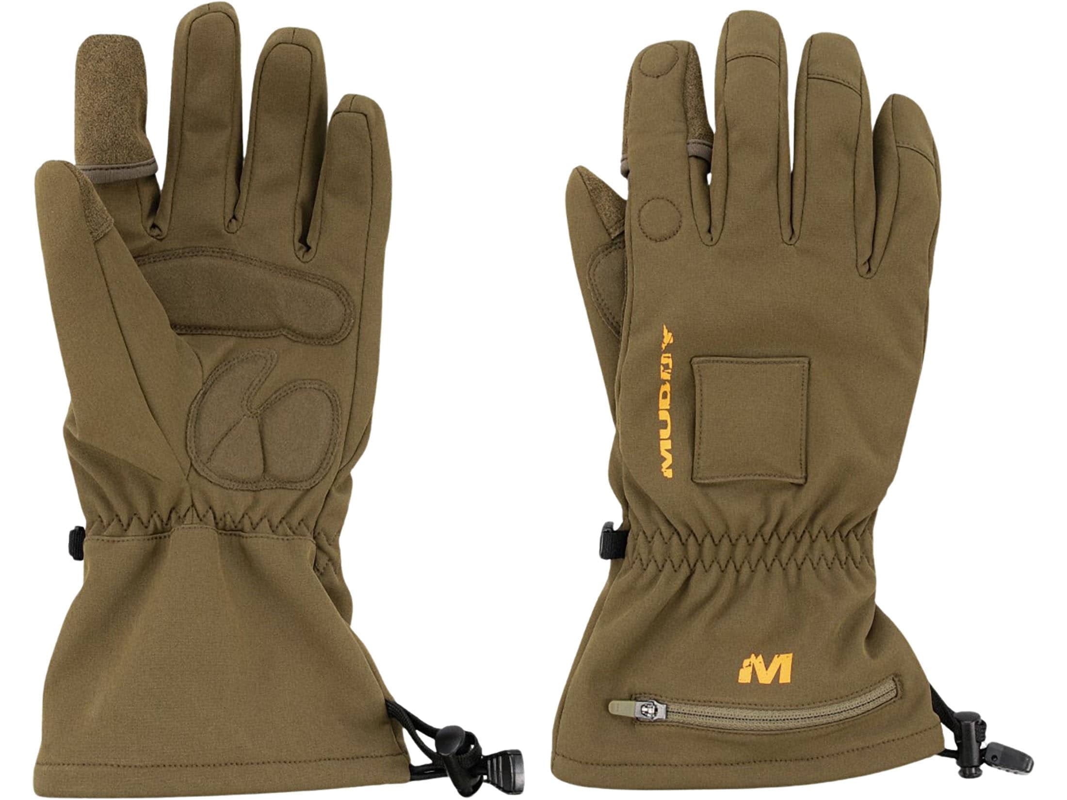 Muddy Outdoors Men's Nucleus Heated Softshell Gloves Brown Clay XL ...