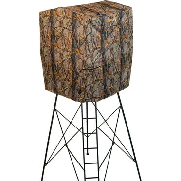 Rhino Blinds 10ft Two-Man Quad Pod STAND Guard Tower, Black/Steel ...