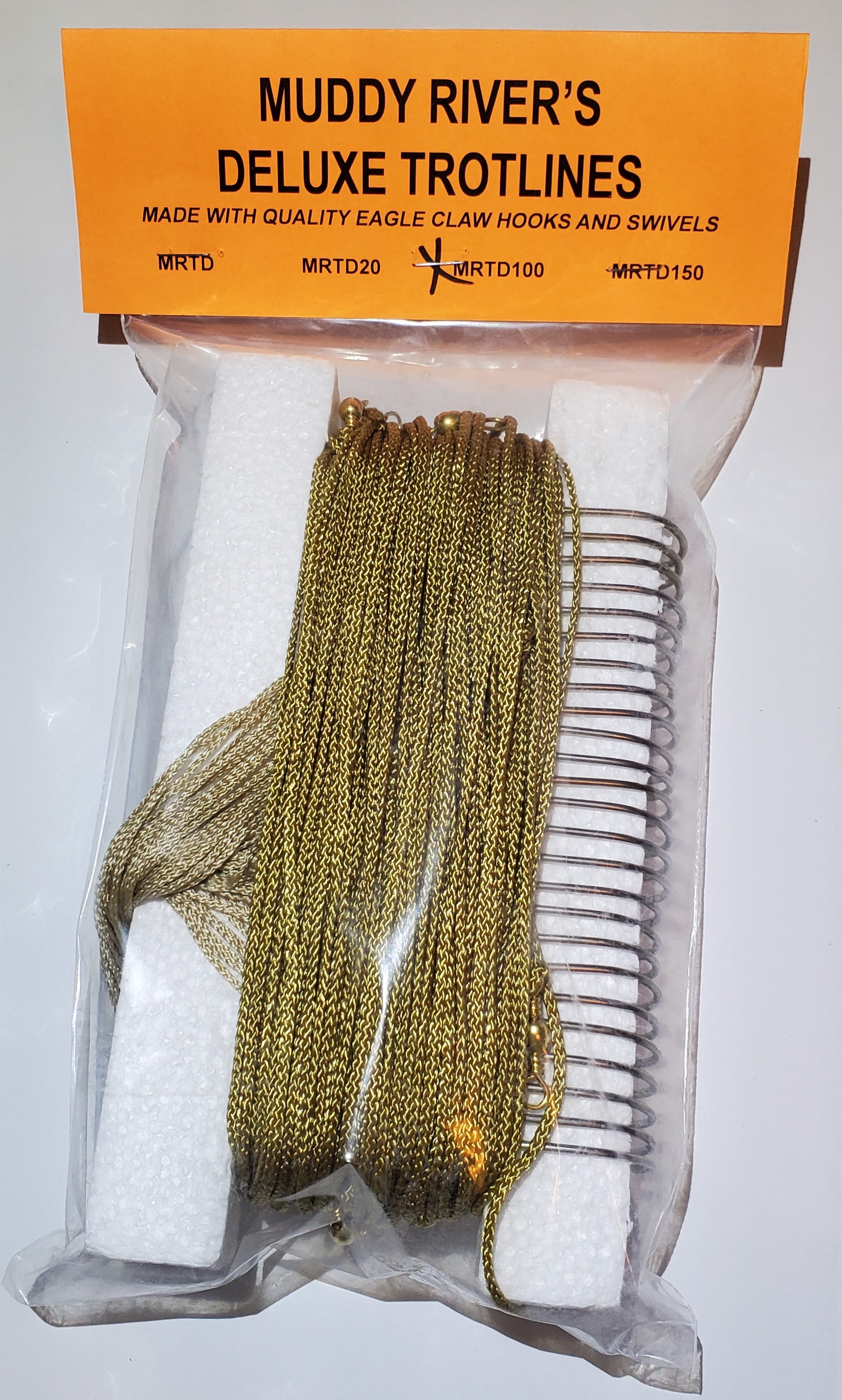 Muddy River Trotlines; Complete Trotline kit Includes: Mainline pre ...