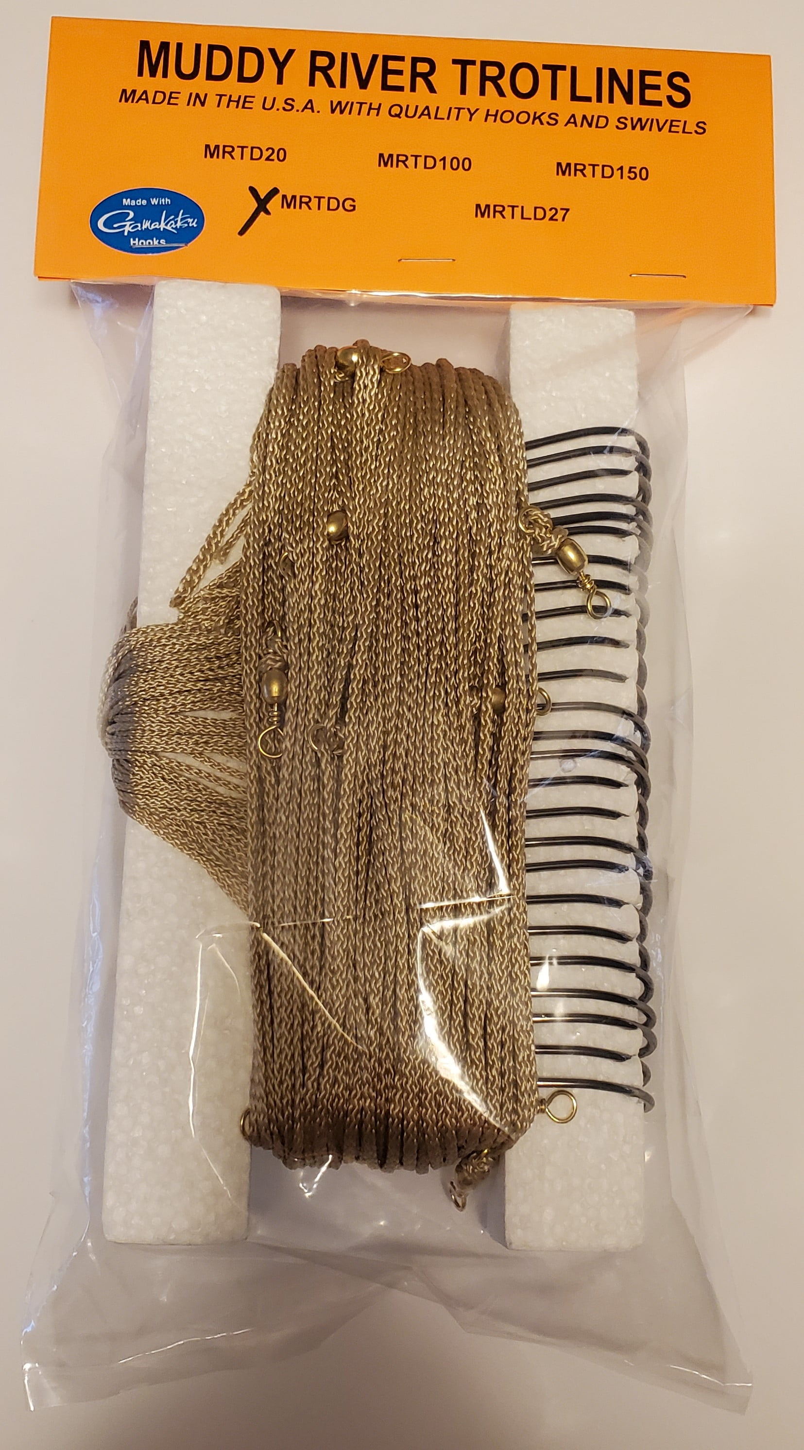 Muddy River Trotlines; Complete Trotline kit Includes: Mainline pre ...