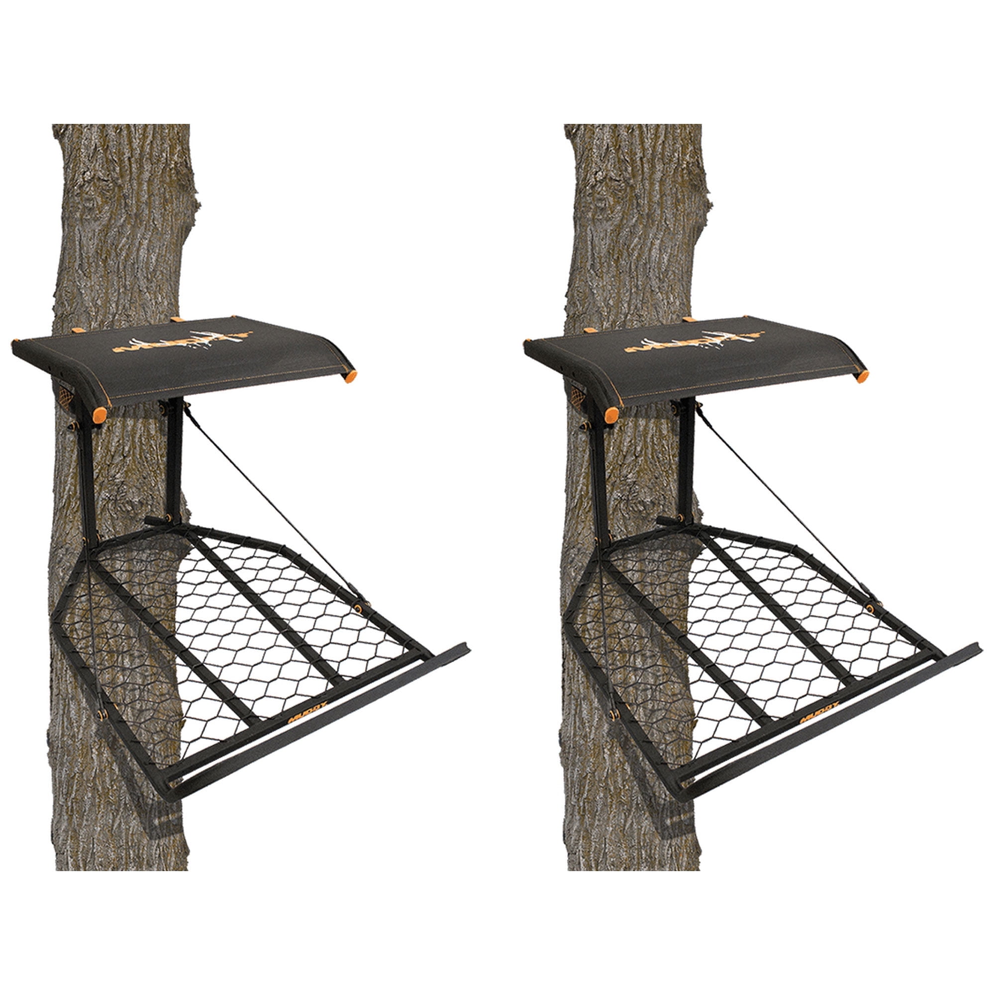 Muddy The Boss XL Wide Stance Hang On 1 Person Hunting Tree Stand (2 ...