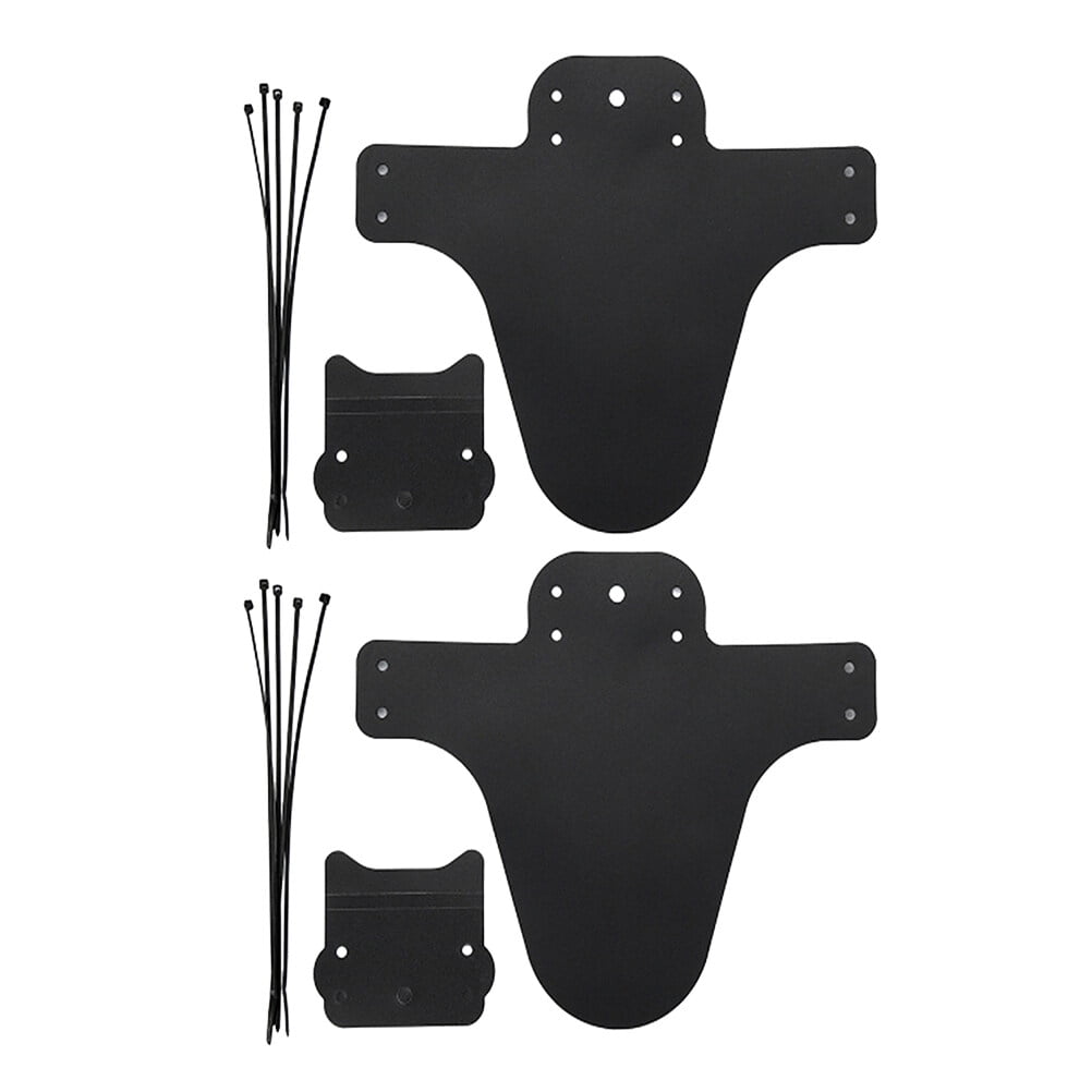 2 Sets Bike Mudguards for Front Fork Plastic Black Keep Out the Rain ...