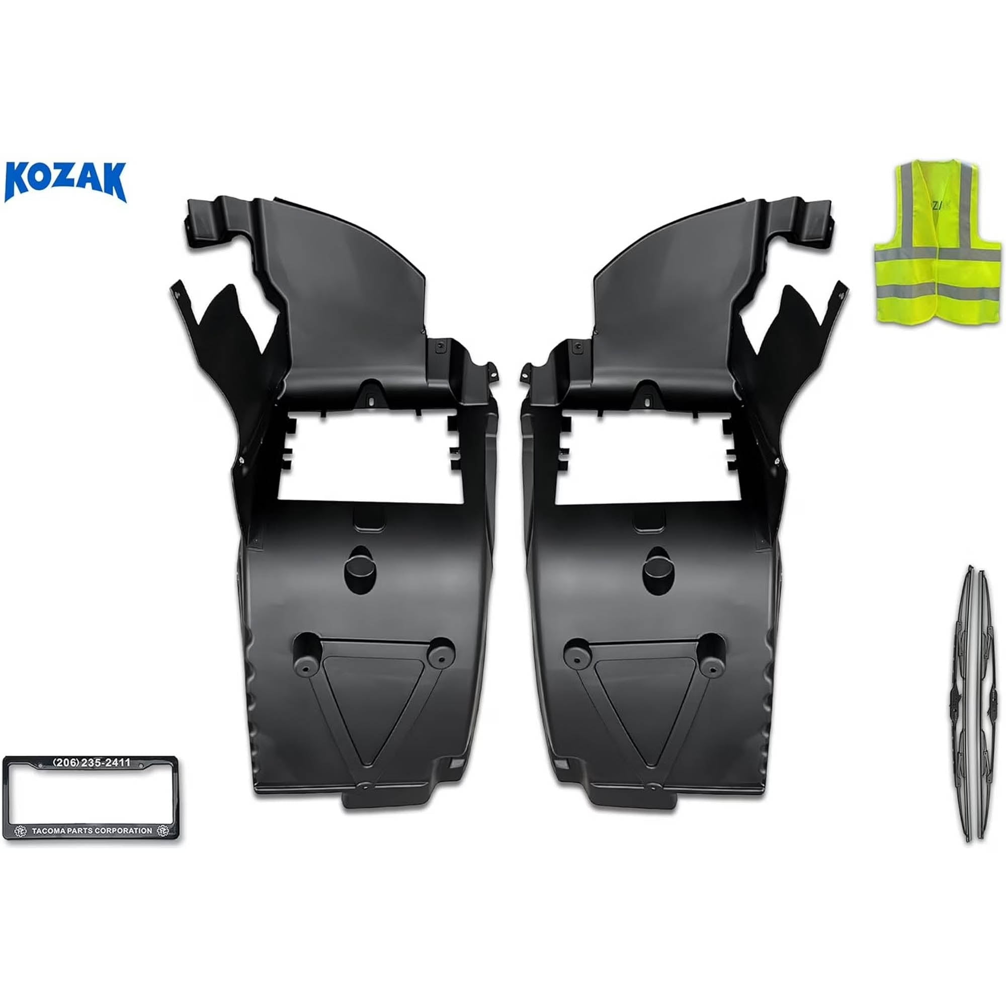 Mudguard Liner Fenders Without Covers L35-1056, L35-6030 Set Compatible ...