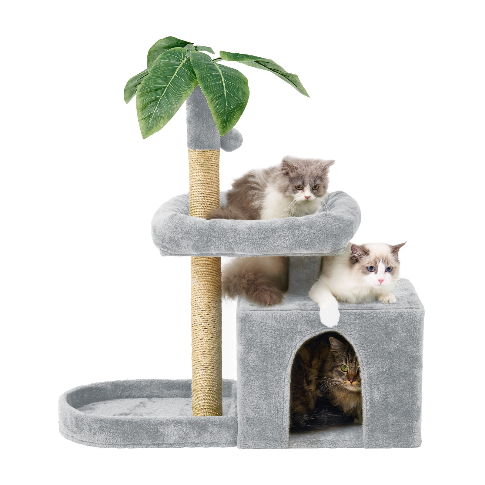 "Mudie Large 31.5"" Cat Tree Tower, Kitty Pet Supplies with Cozy Condos ...