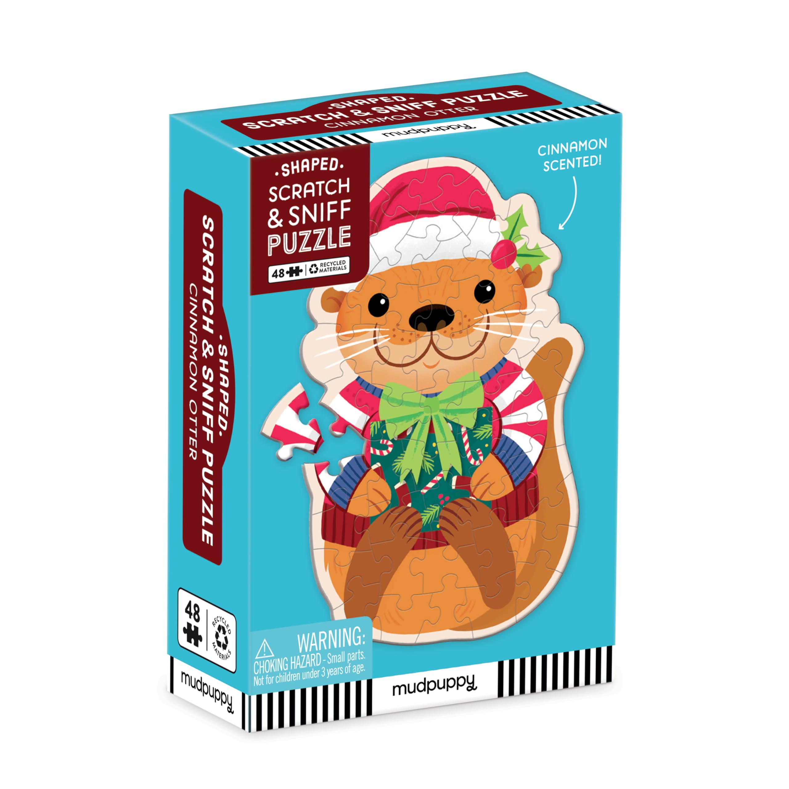 Mudpuppy Cinnamon Otter - DHF10 48 Piece Mini Scratch & Sniff Puzzle ...