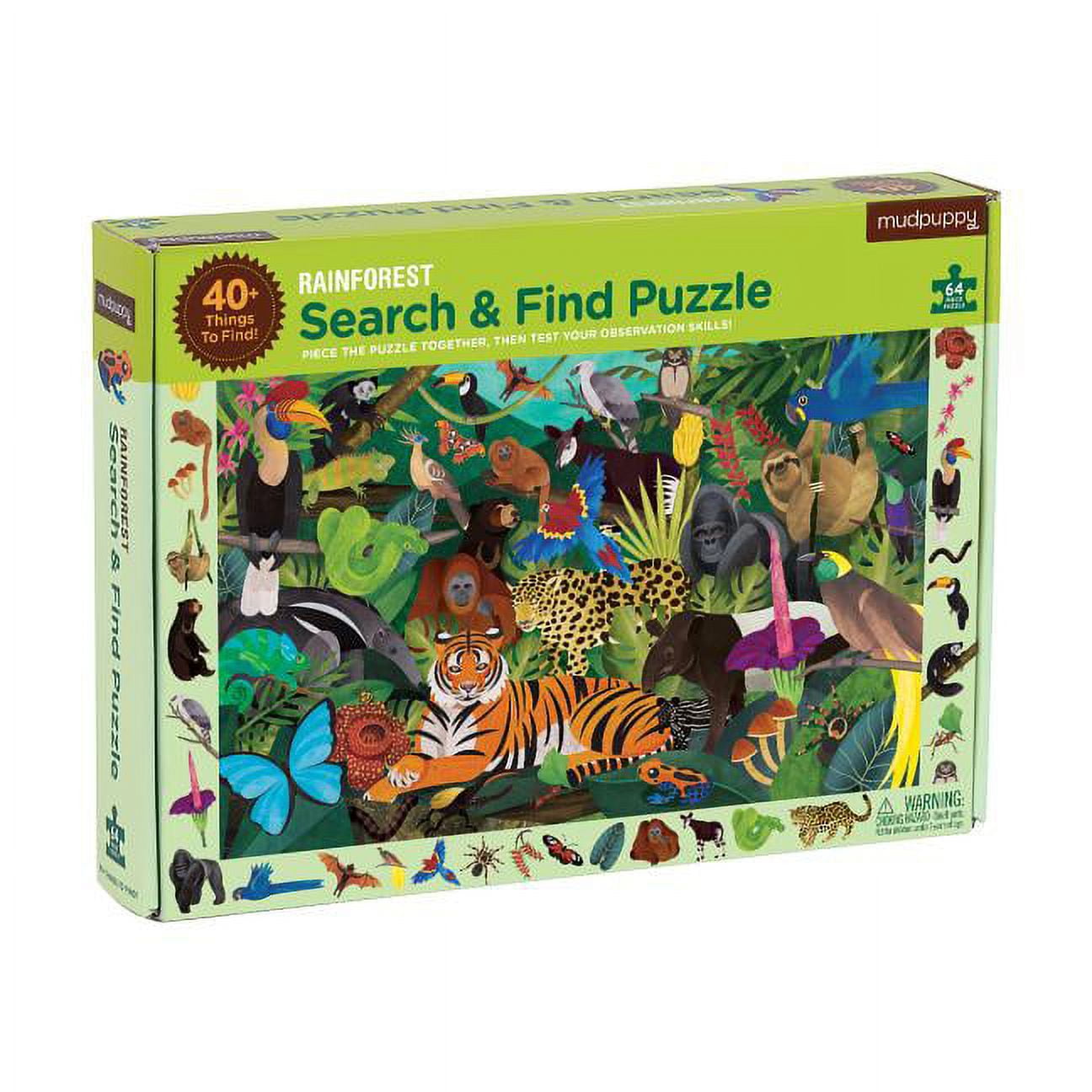 Mudpuppy - Rainforest Search & Find Puzzle - Walmart.com