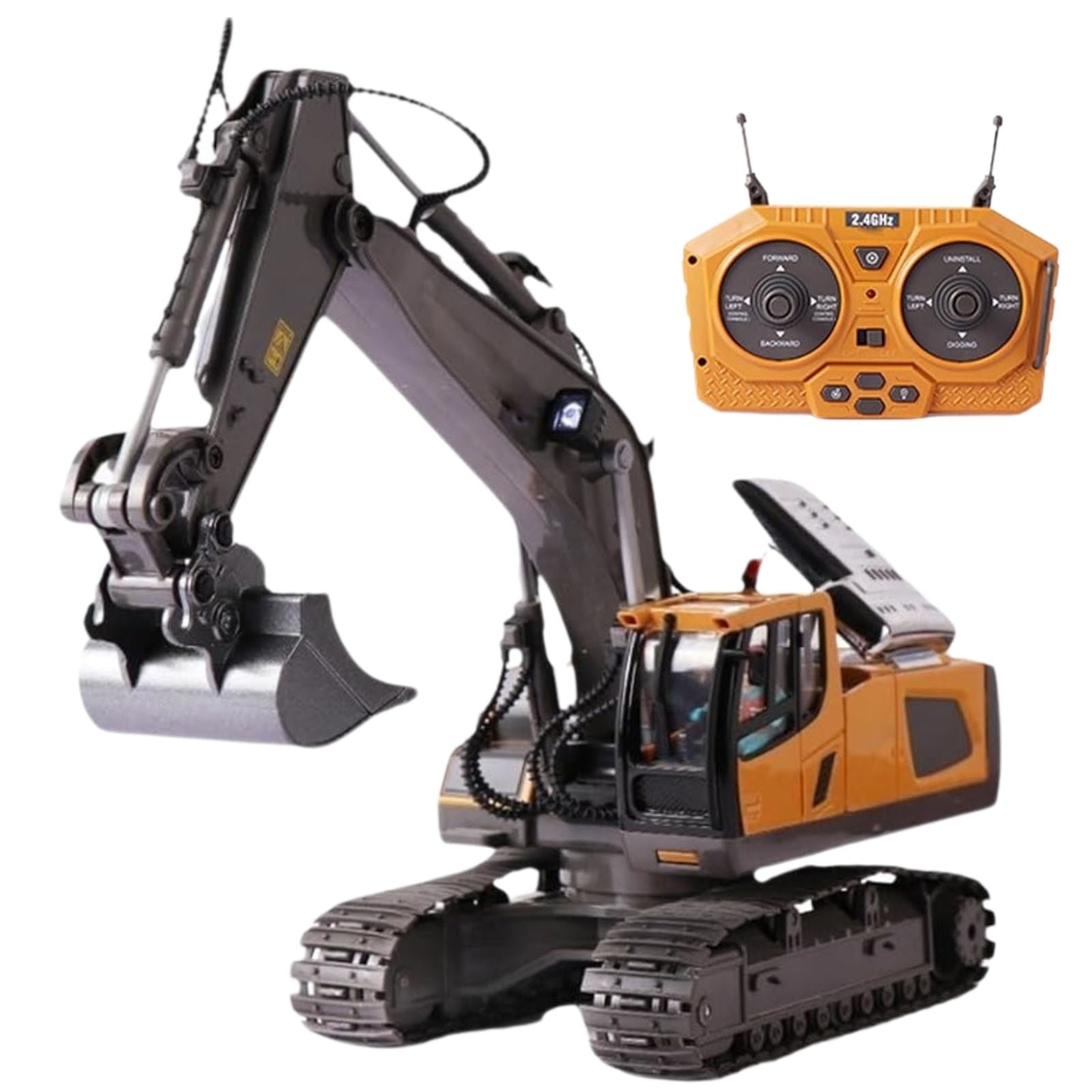 Mudsterz RC Excavator Vehicle Set, 2.4GHz RC Construction Vehicle with ...