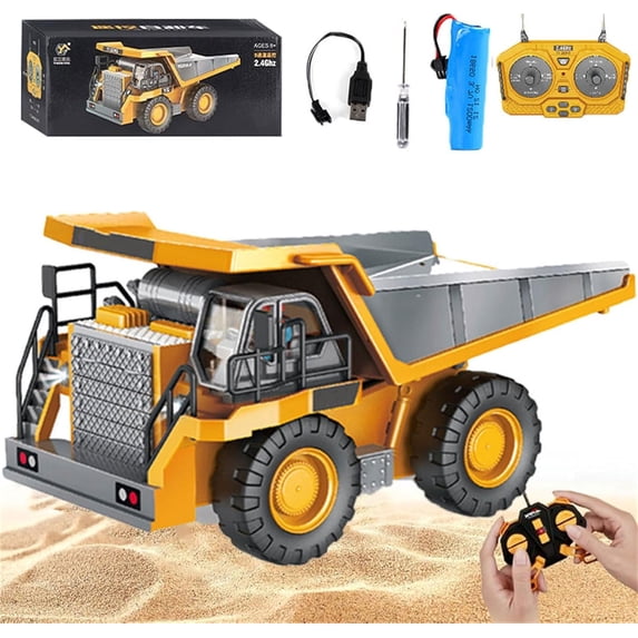Mudsterz Trucks Construction RC Set of 4, 2026 Upgraded RC Construction ...