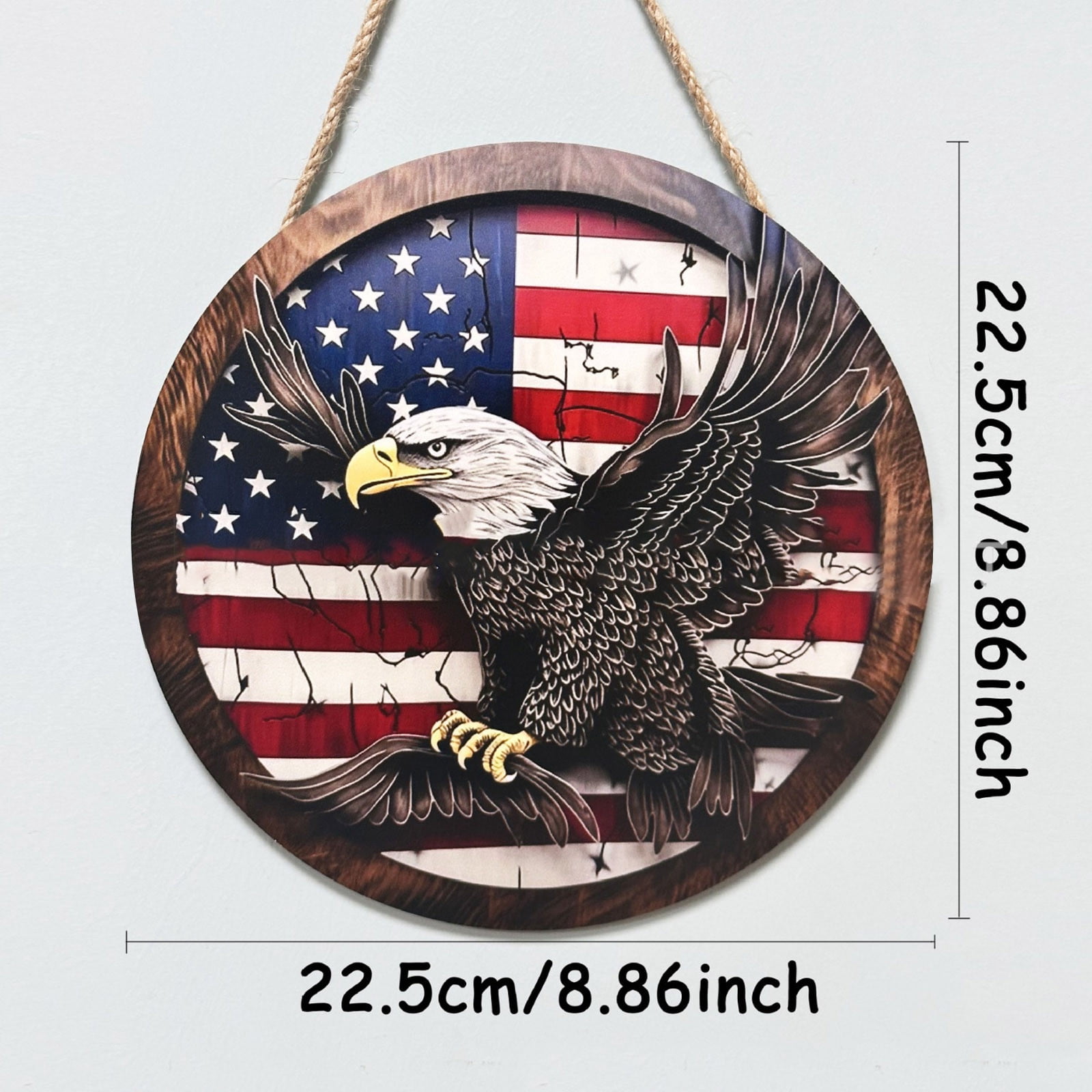 Muecwrye 4th of July Welcome Door, Sign Patriotic, Wooden Memorial Day ...
