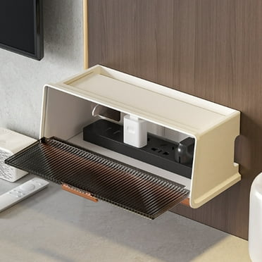 Handmade Cable Management Box, Durable Rattan Cable Organizer With Lid ...