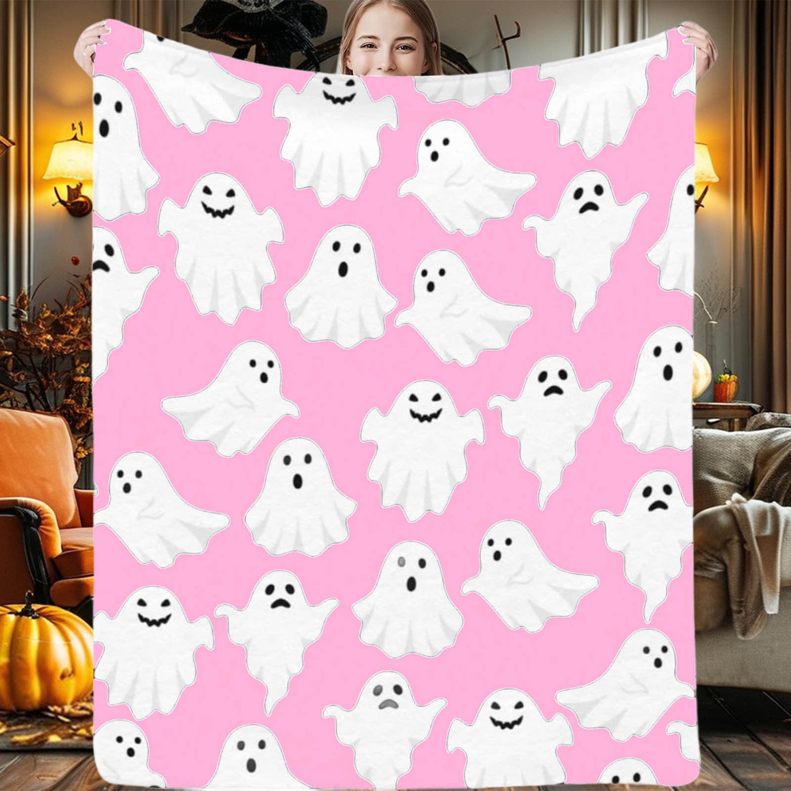 Muecwrye Halloween Blanket, Fall Throw Blankets,40"x30" Cute Halloween ...