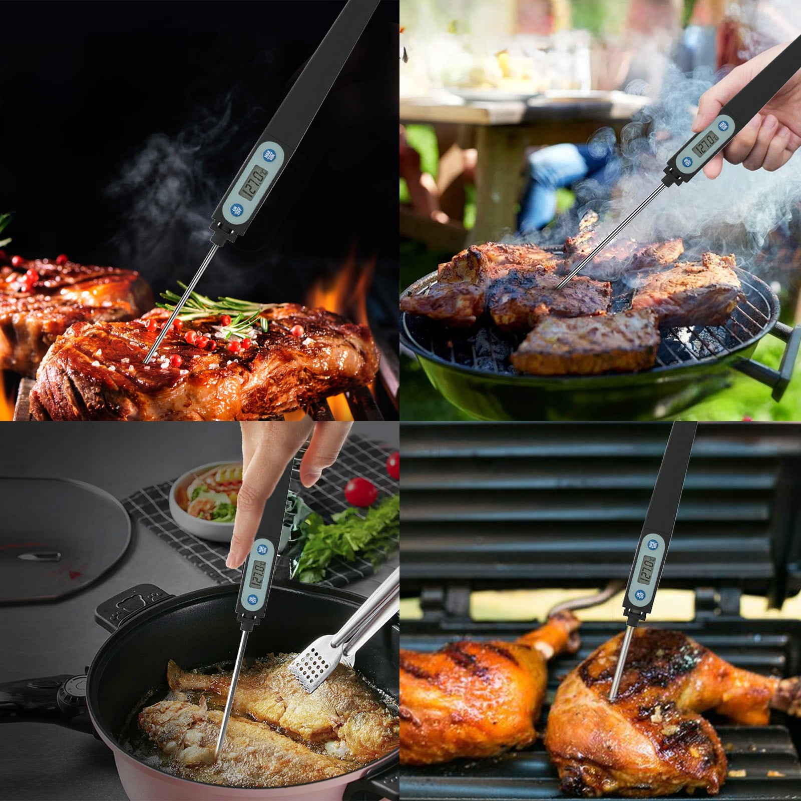 Muecwrye Meat Thermometer ,Food thermometer, Instant Read Thermometer ...