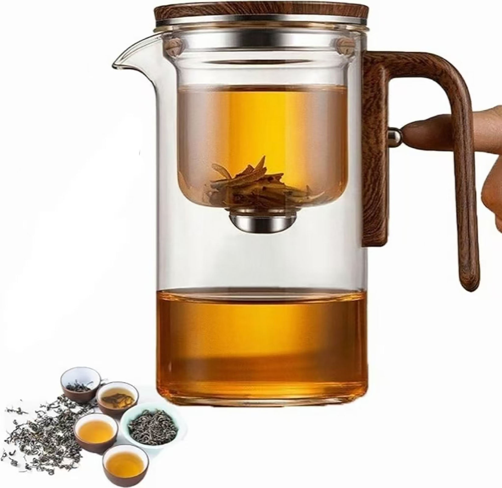 Muecwrye Tea Pot, Kettle Pot, Magic Tea Pot, Water Separation Glass Pot ...