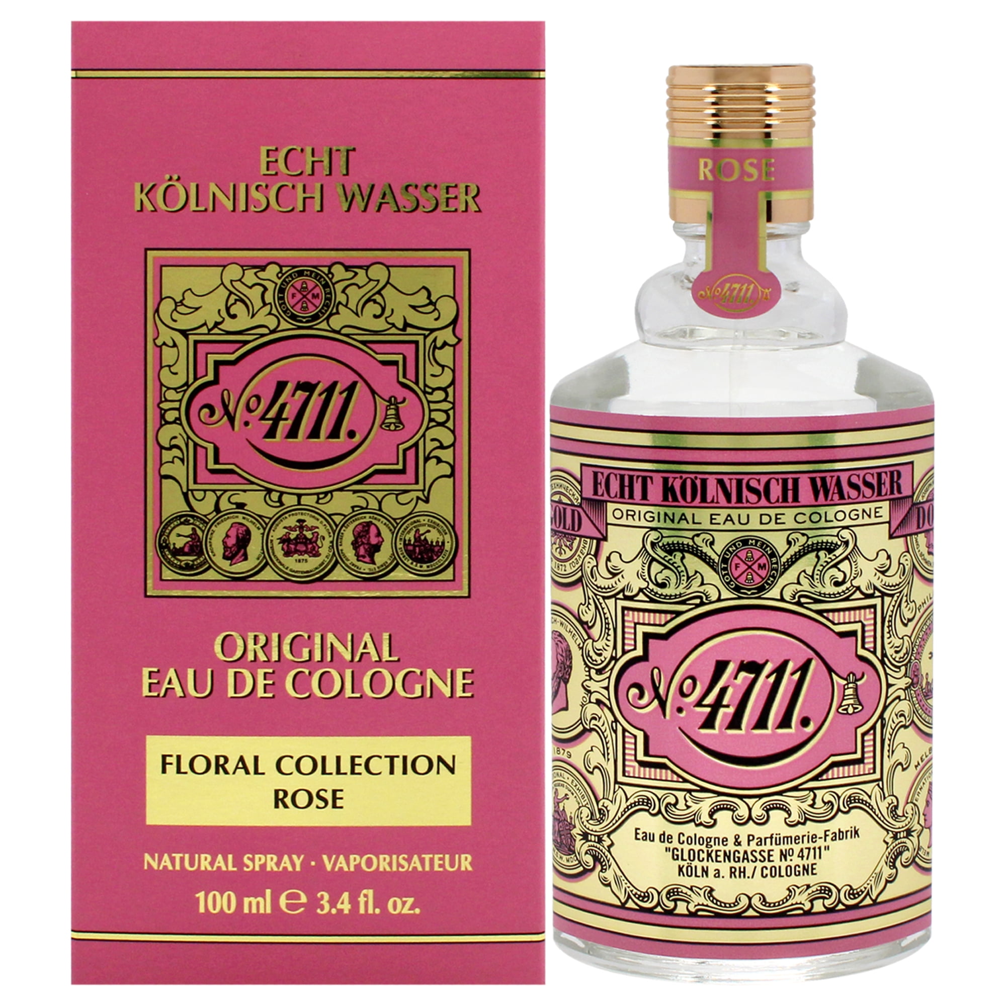 Muelhens 4711 Floral Collection Rose , 3.4 oz EDC Spray - Walmart.com