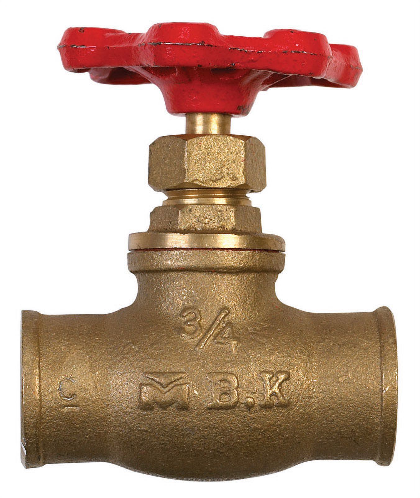 Mueller 105-604NL Stop & Waste Valve, 3/4", Brass - Walmart.com